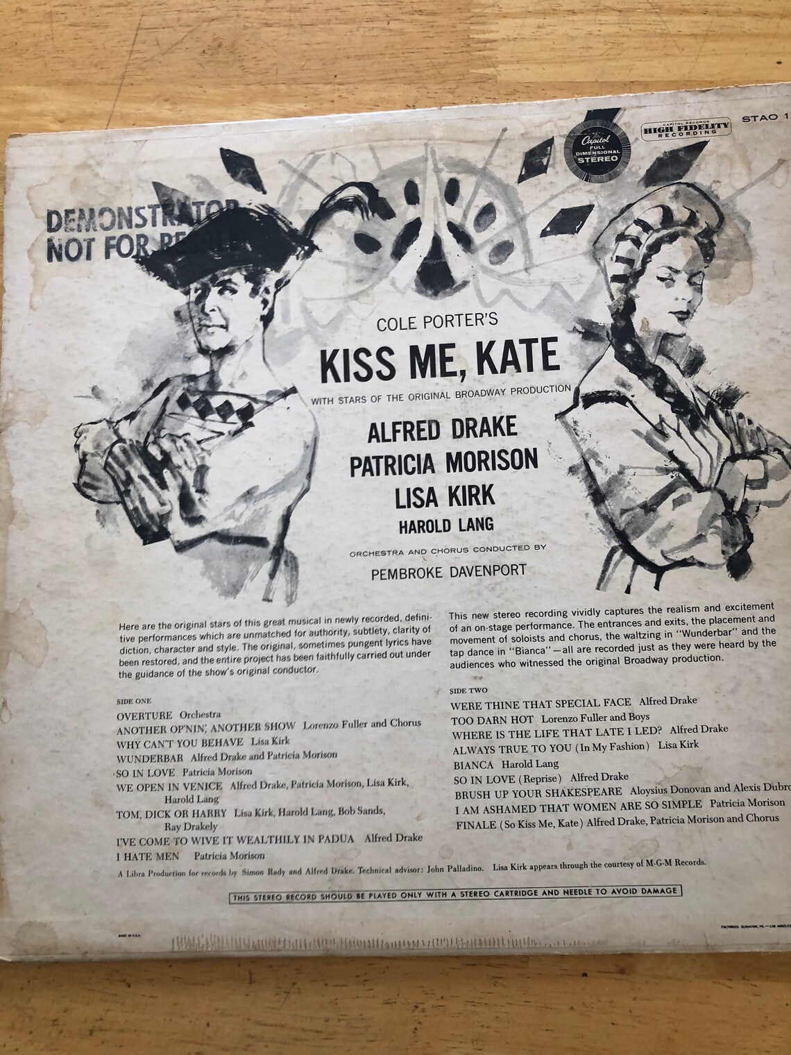 LP Kiss Me Kate Music by Cole Porter | Etsy