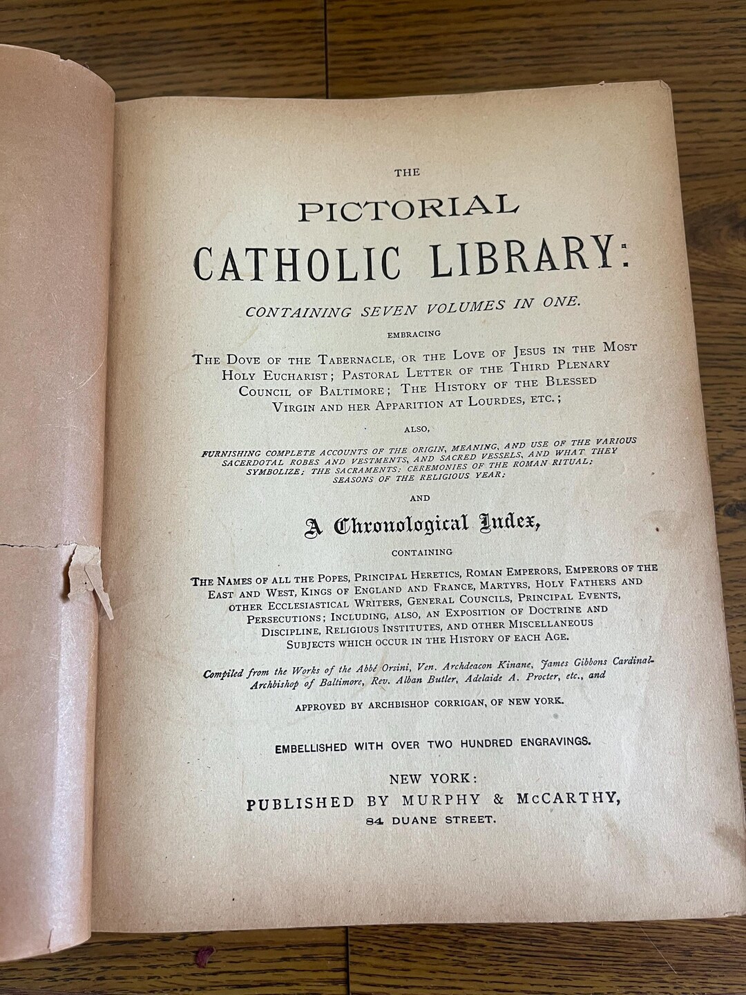 1887 - Pictorial Catholic Library Published In- Complete 7 Volumes in 1 ...