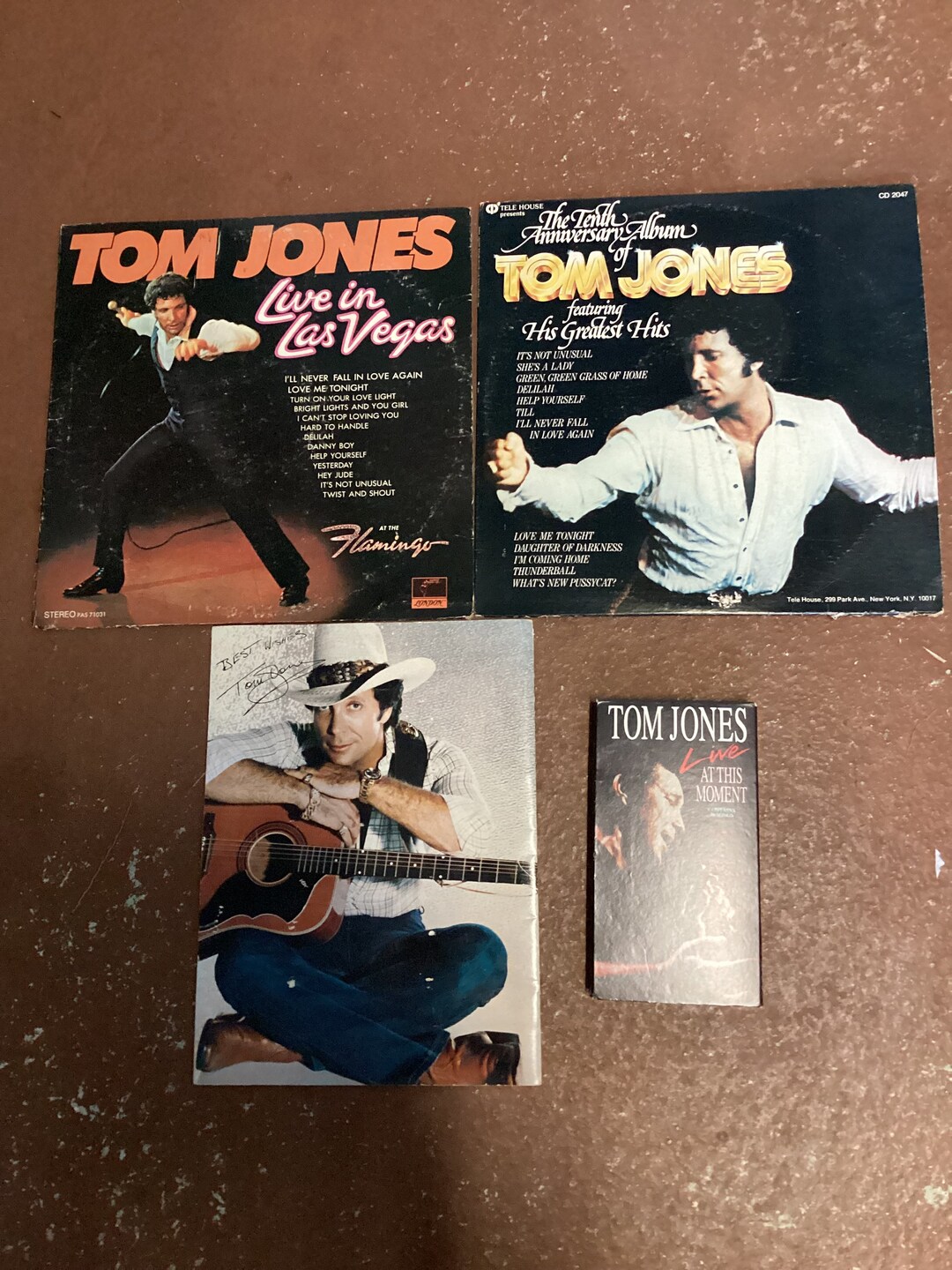 Tom Jones Fans - Signed Photo, 2 Lp’s, 1 VCR Tape - Etsy