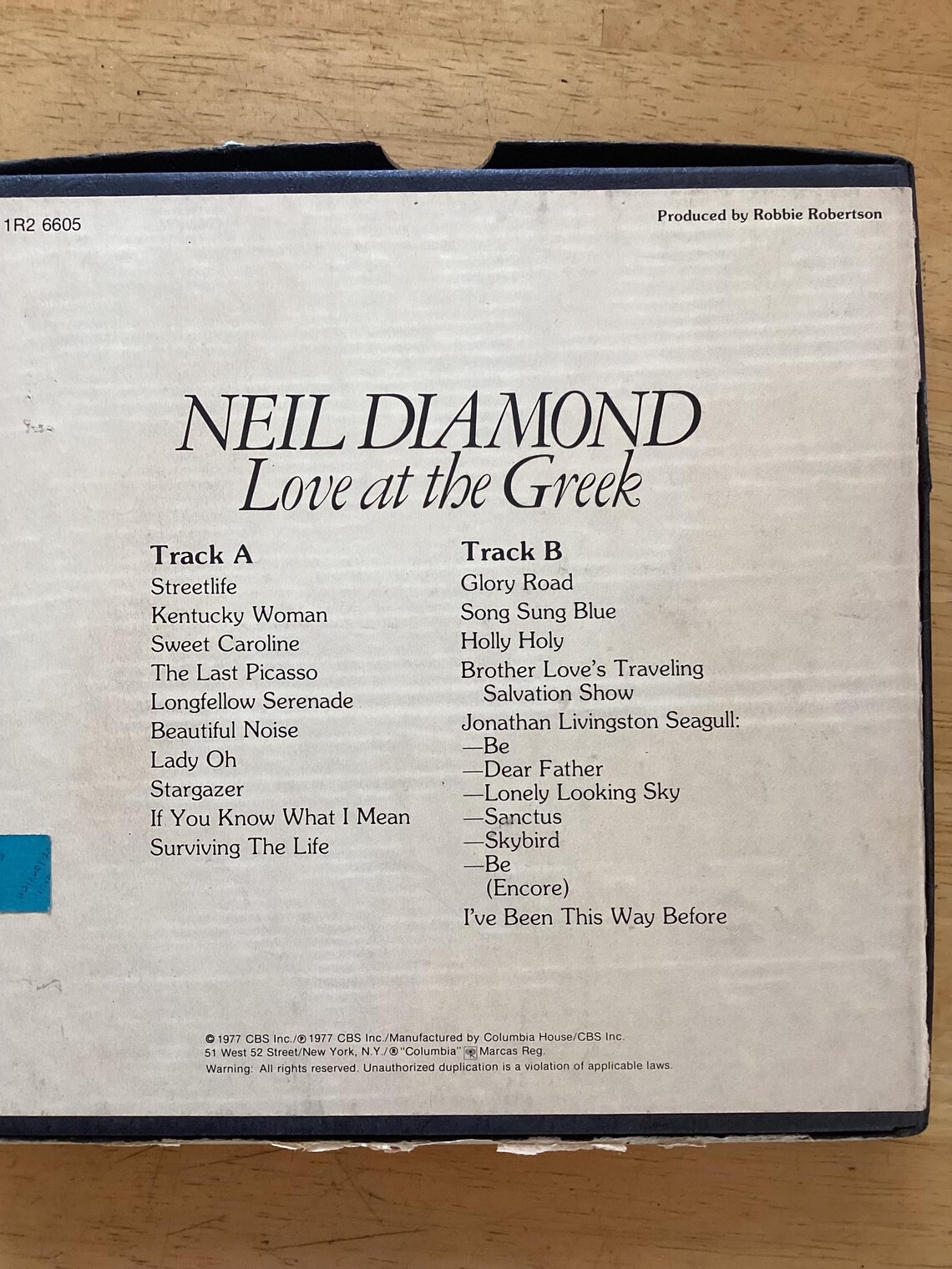 Reel to Reel Tape Neil Diamond love at the Greek 1977 3 3/4 per Second ...
