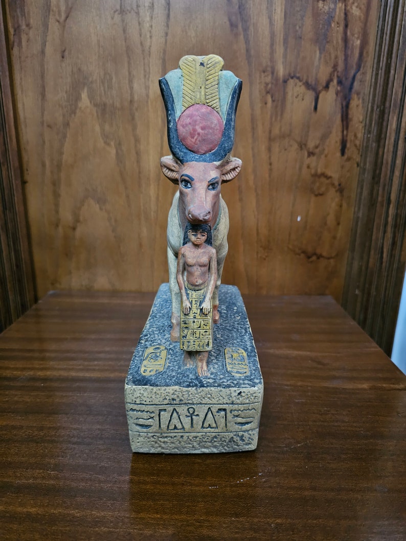 Goddess Hathor Statue in the Form of Cow With Amenhotep II From ...
