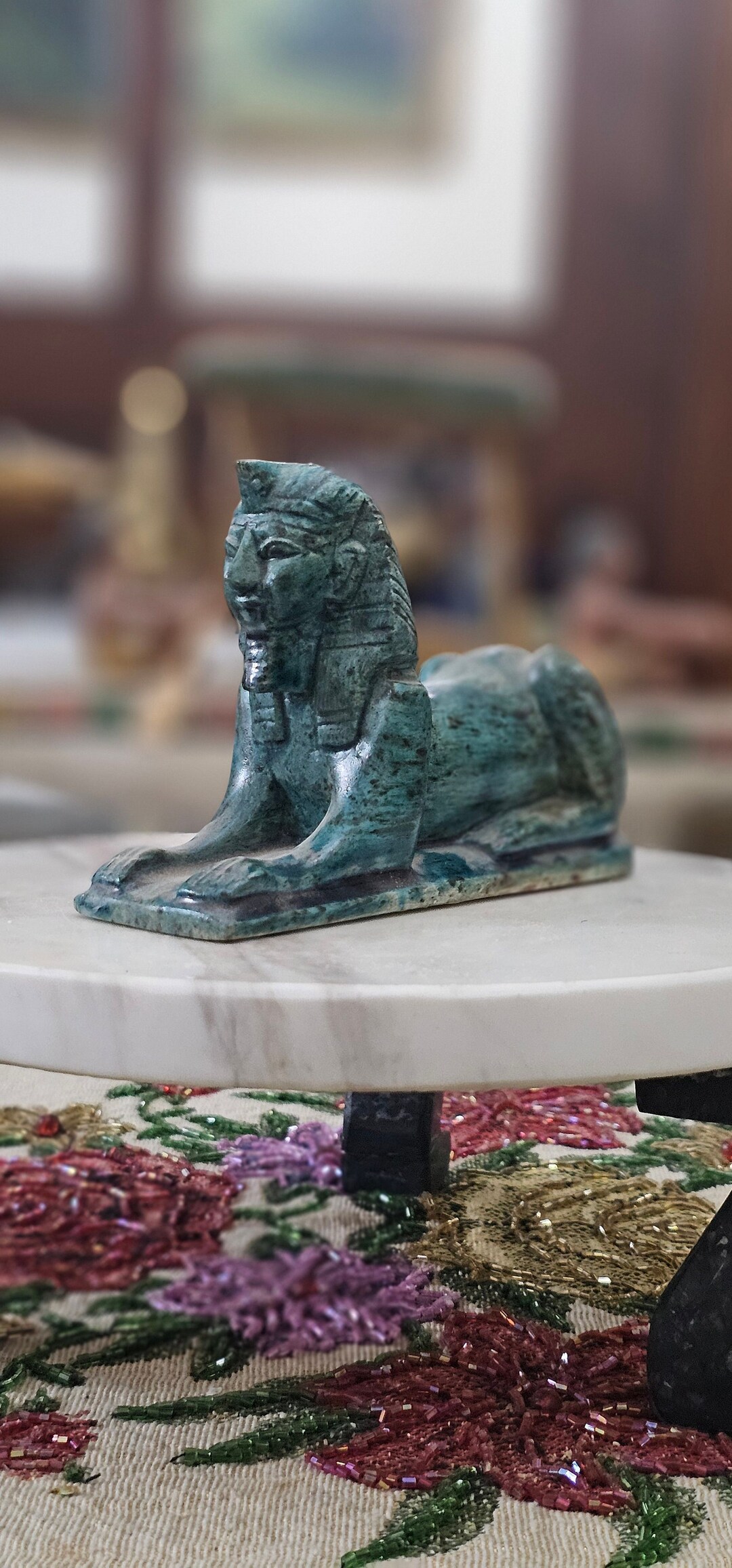 Great Sphinx Statue Protecting the Pyramids , Egyptian Statuette From ...