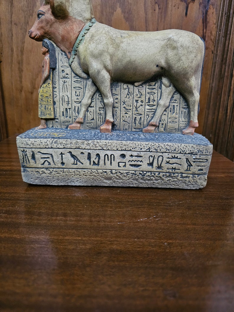Goddess Hathor Statue in the Form of Cow With Amenhotep II From ...