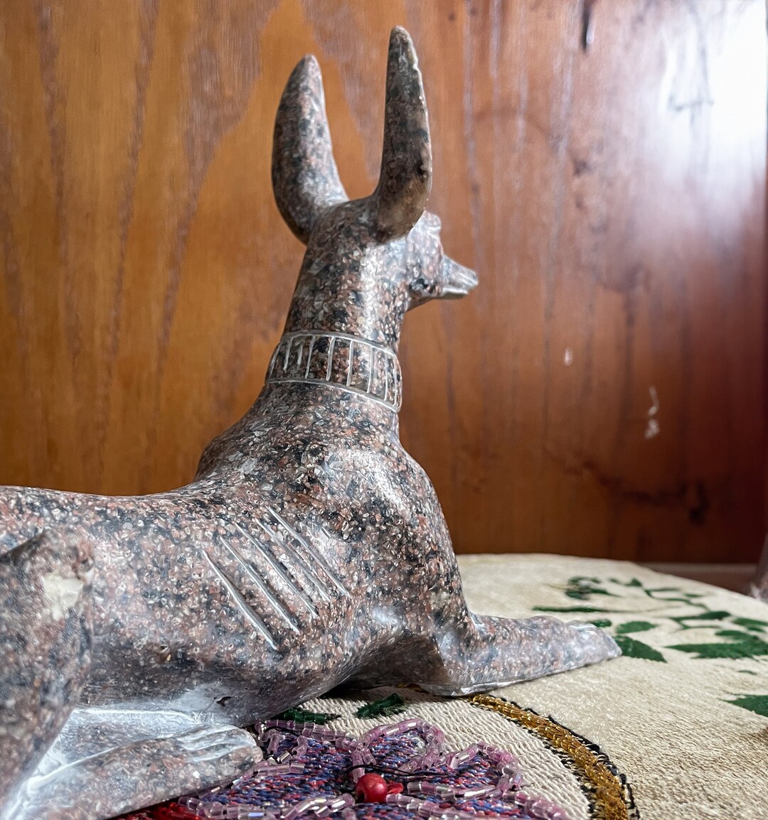 Egyptian God Anubis Statue Jackal God Anubis. - Etsy