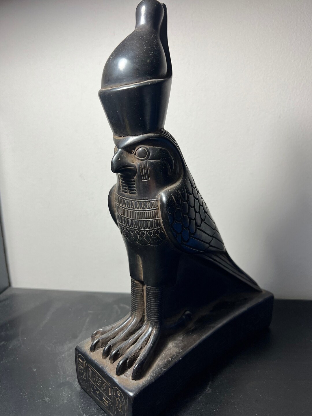 Estatua del antiguo dios egipcio Horus de piedra estatua - Etsy España