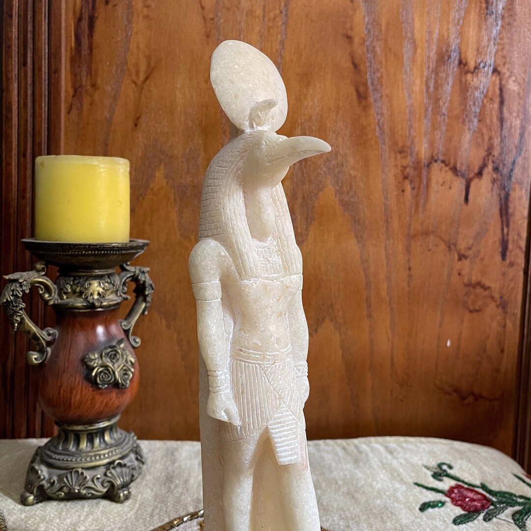 Egyptian God Thoth Statue From Ancient Egypt History , Handmade Moon ...