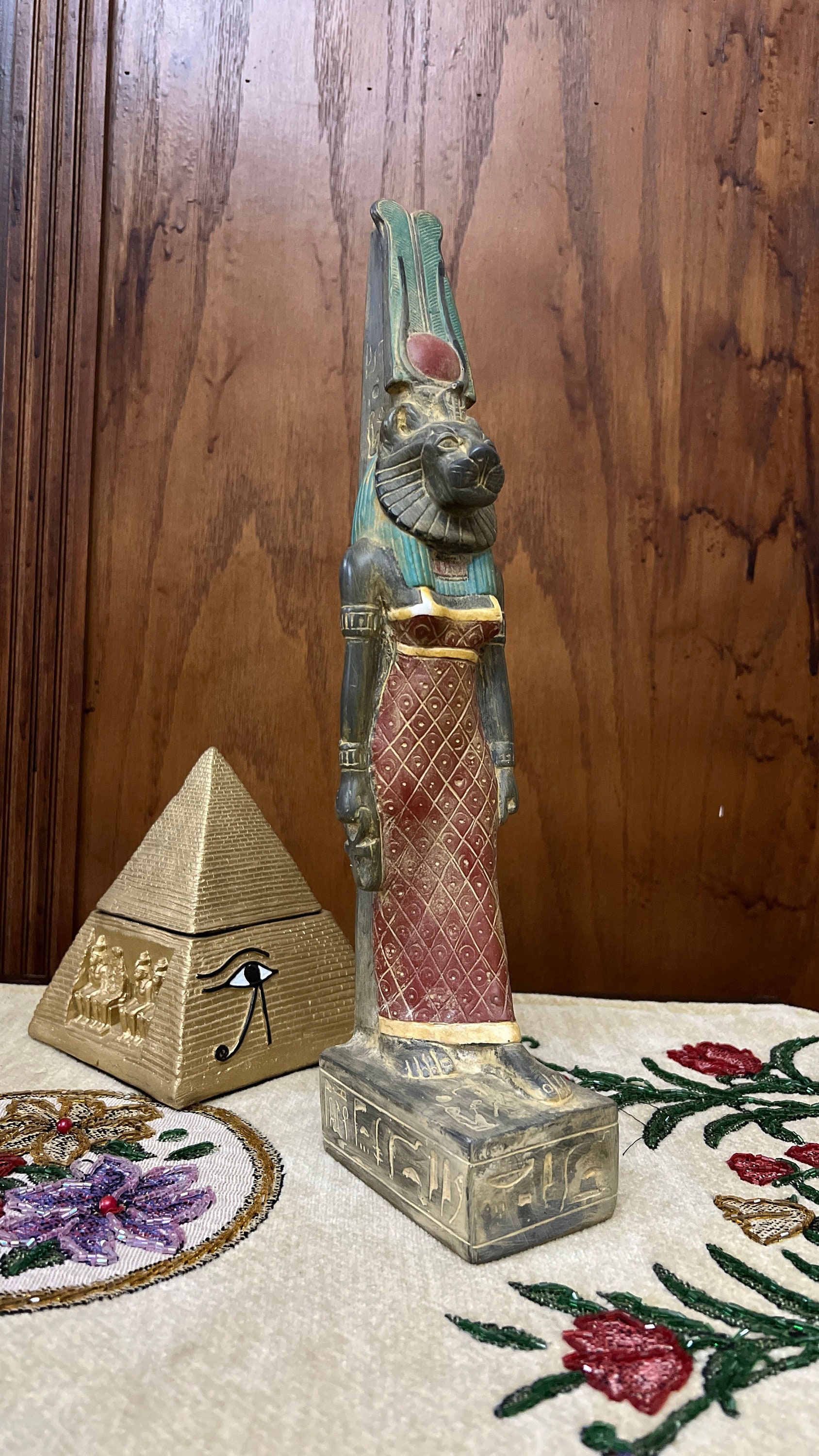 Egyptian Goddess Sekhmet Statue, Goddess Sekhmet Museum Replica Statue ...