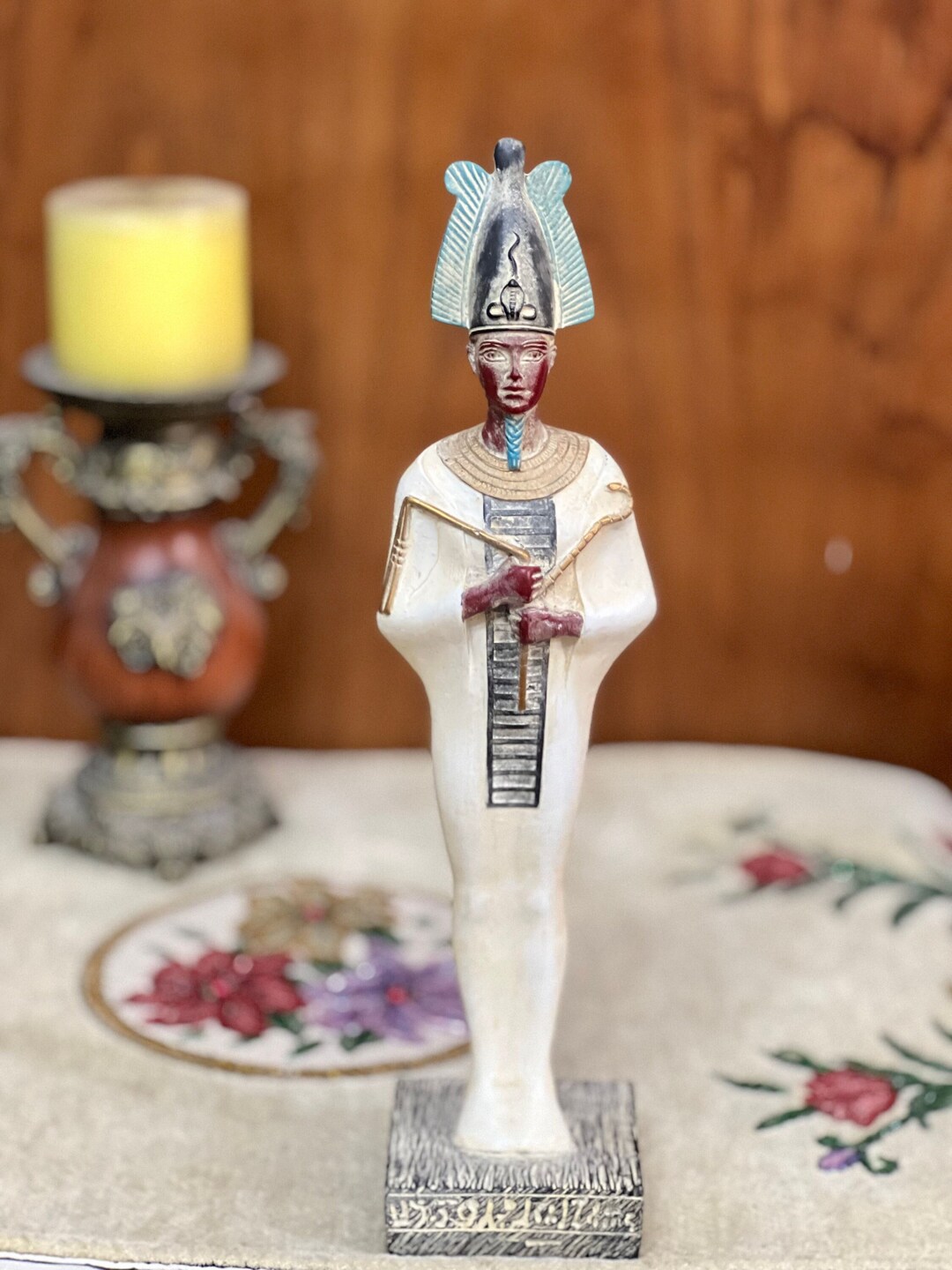 Egyptian God Osiris Statue With Manifest Colours and Details - Etsy