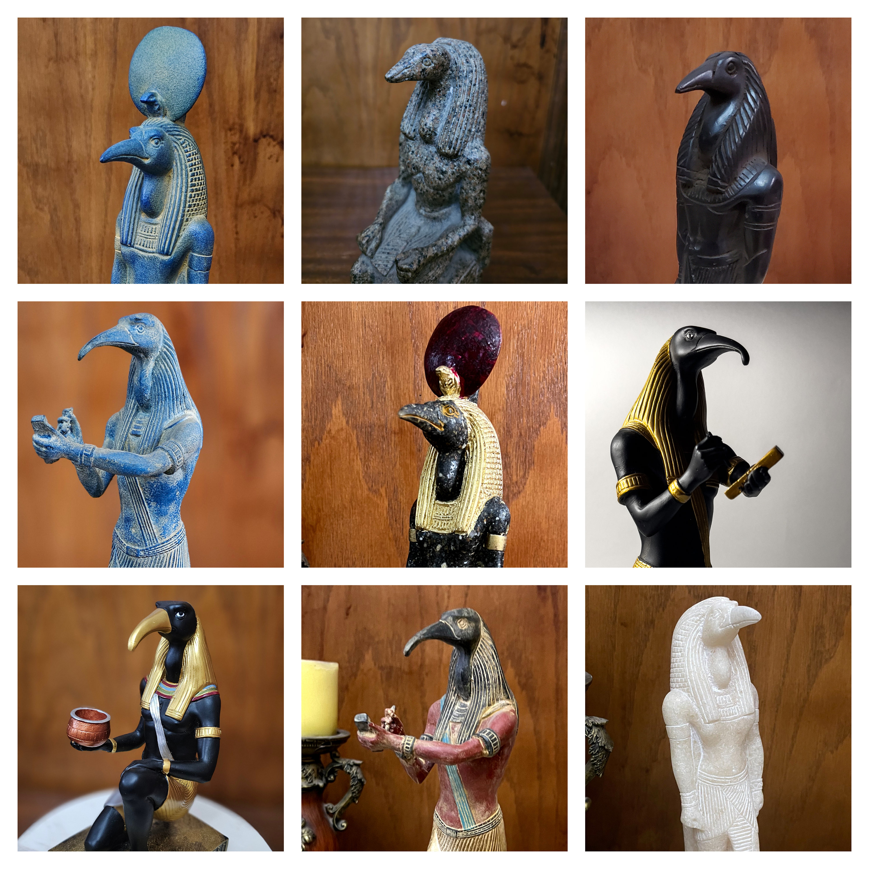 Egyptian God Thoth Statue From Ancient Egypt History , Handmade Moon ...