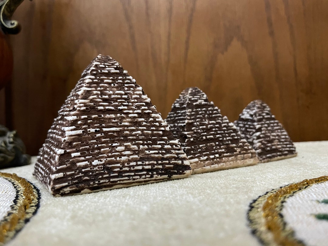 Ancient Egyptian Pyramids for Decor, Set of 3 Pyramids for Egyptian ...