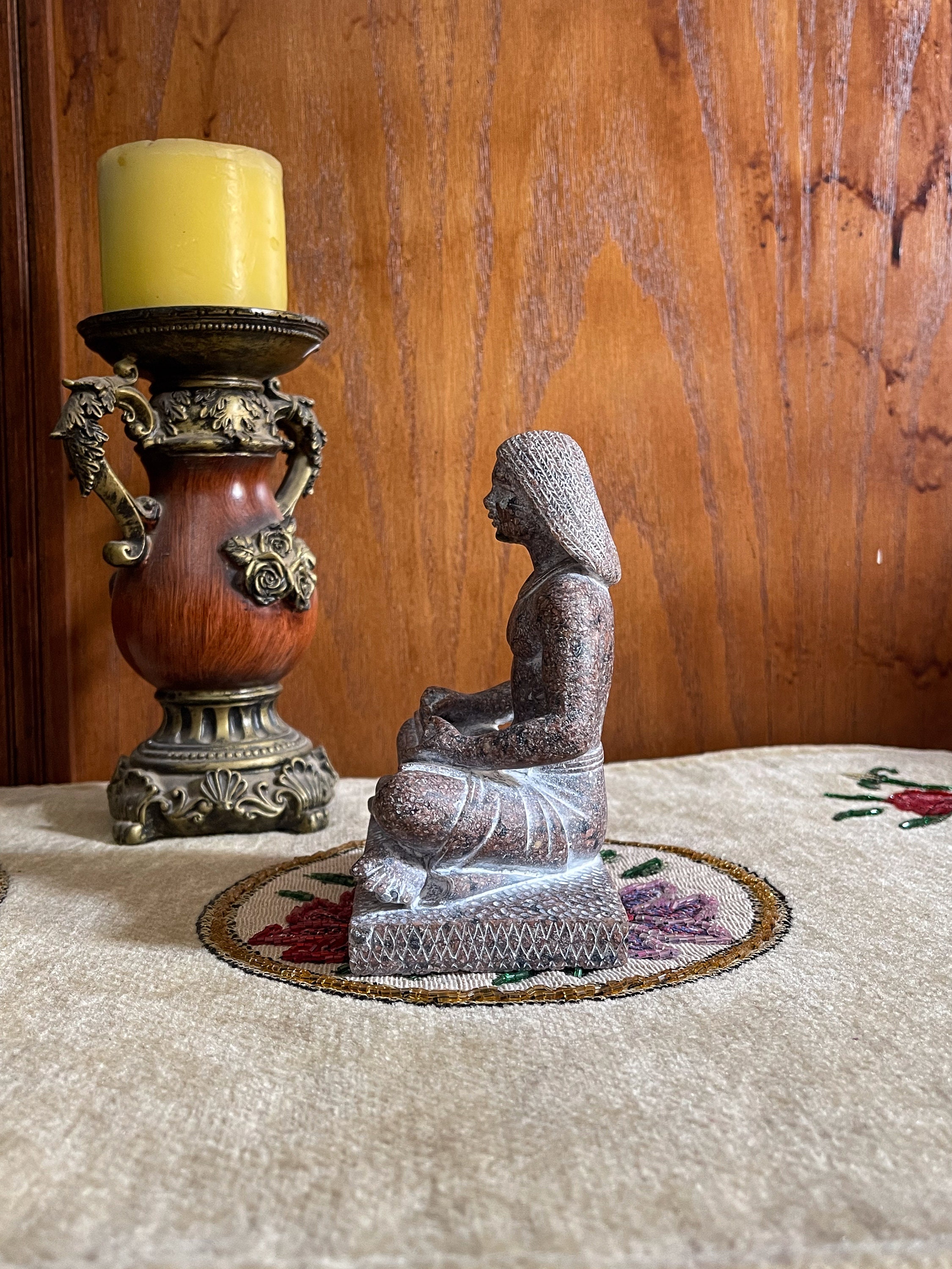 Manifest Egyptian Scribe Statue From Granite Stone With Unique - Etsy