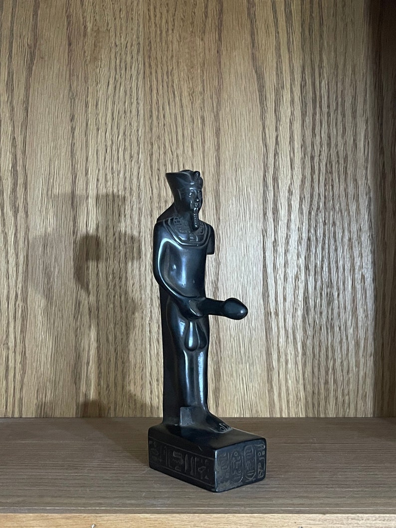 Egyptian God Min Statue From Stone , Erotic Statue for the Egyptian God ...