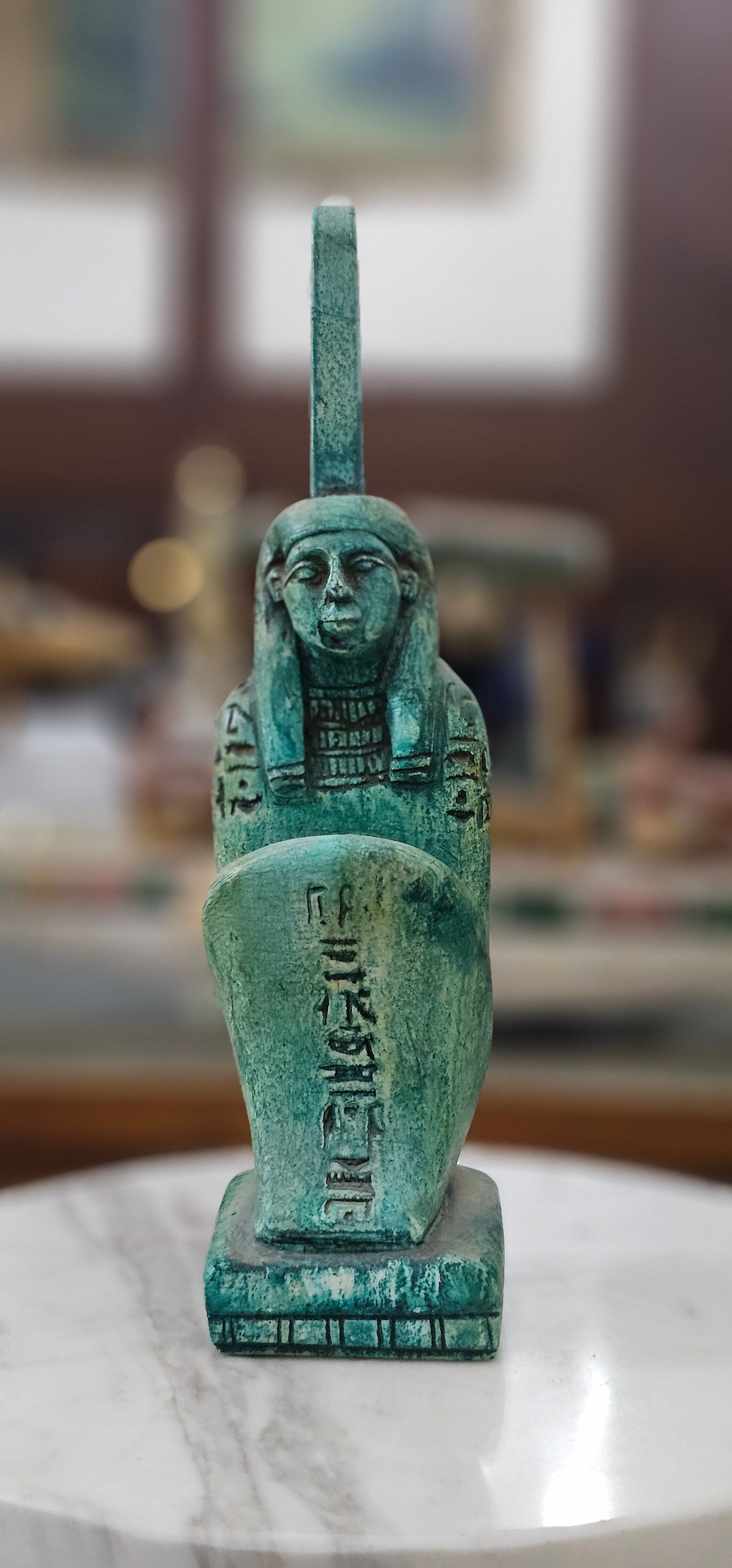 Ancient Egyptian Goddess Maat Statue With Ancient Inscriptions ...