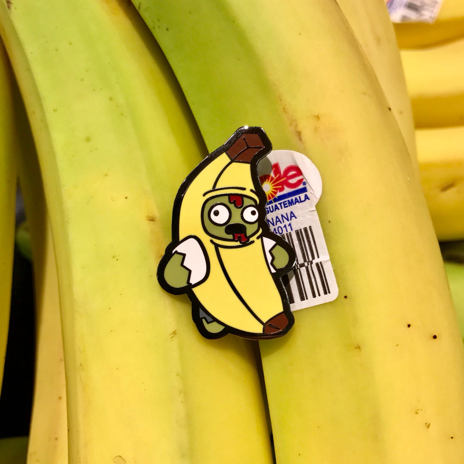 Zombie Banana Enamel Pin | Etsy