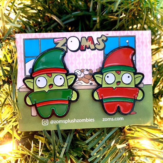 Zombie Elf Enamel Pin Set | Etsy