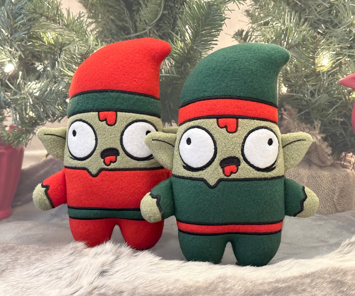 Zombie Elf - A Little Cute and Scary for Your Merry This Christmas - Etsy