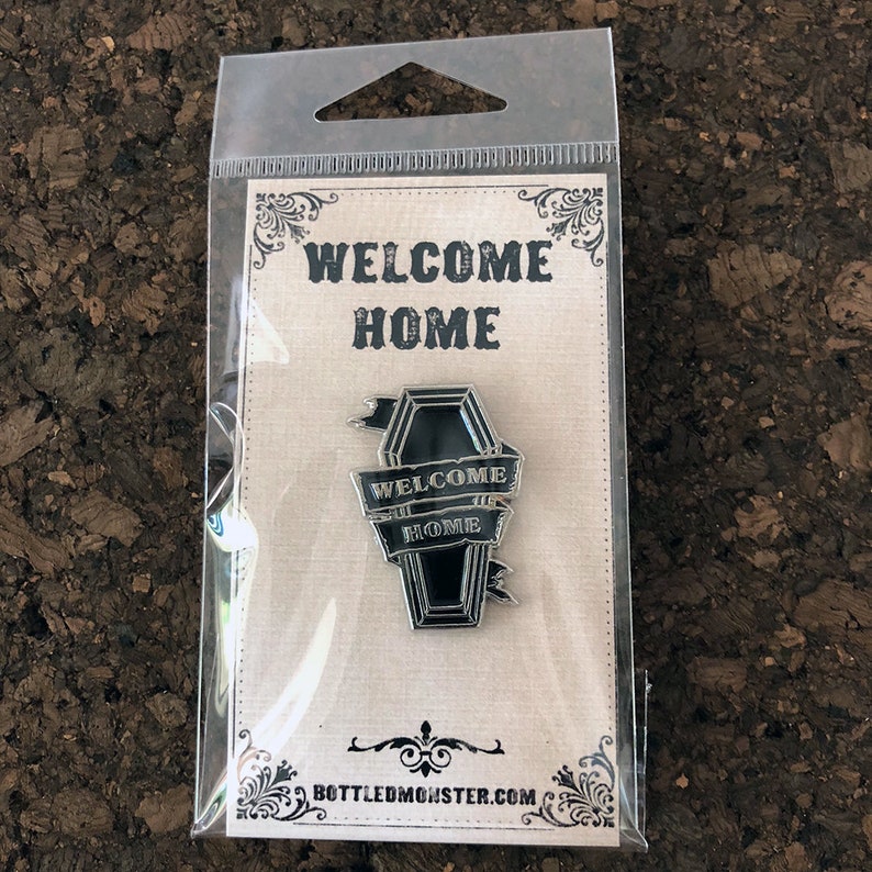 Welcome Home Coffin Soft Enamel Pin - Etsy