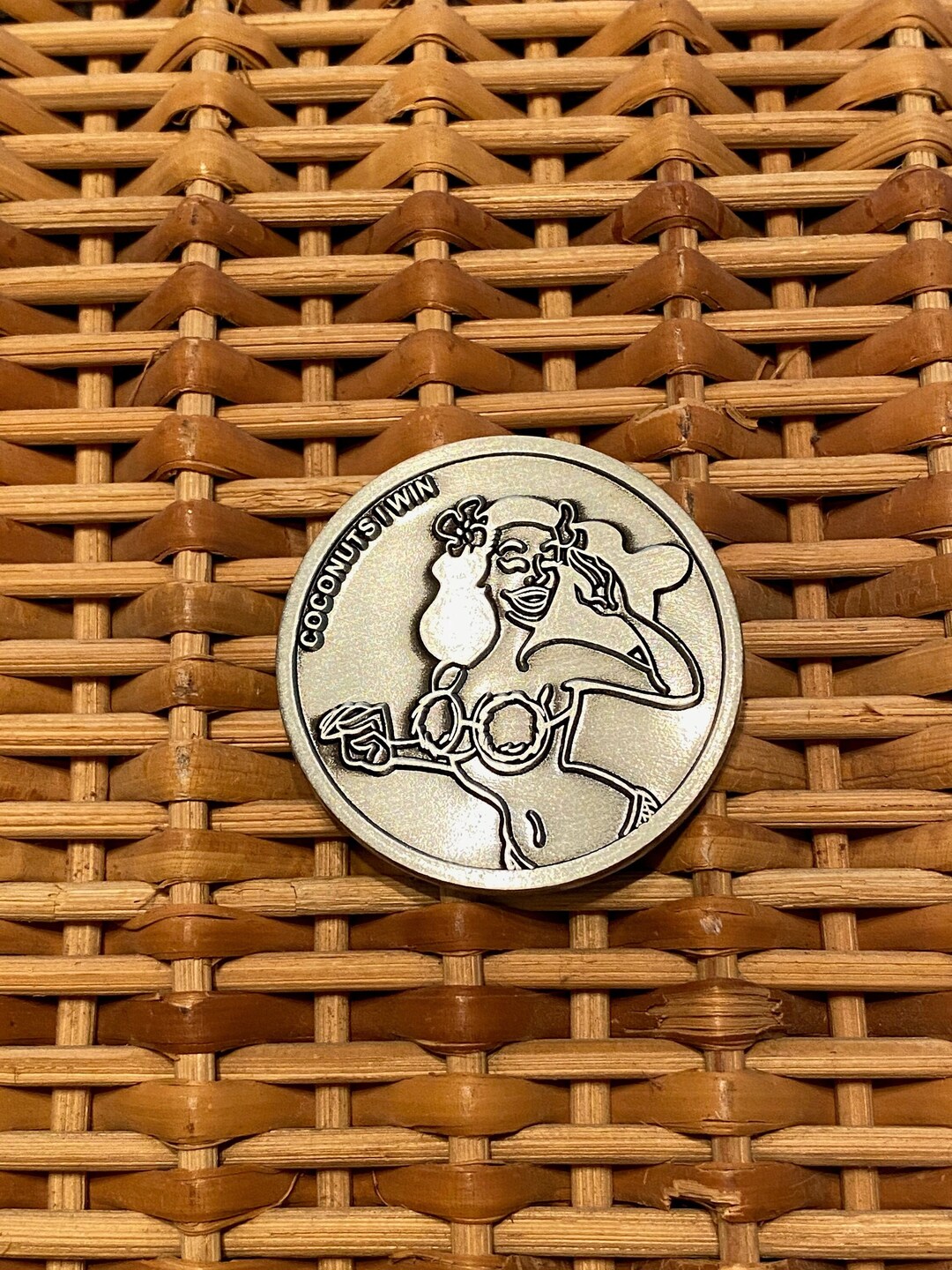 Tiki Hula Dancer EDC Worry Challenge Coin - Etsy