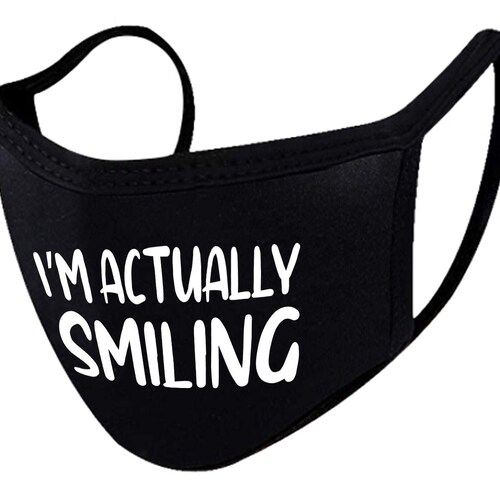 Funny Saying Face Mask Cute Quote Face Mask Funny Face Mask | Etsy