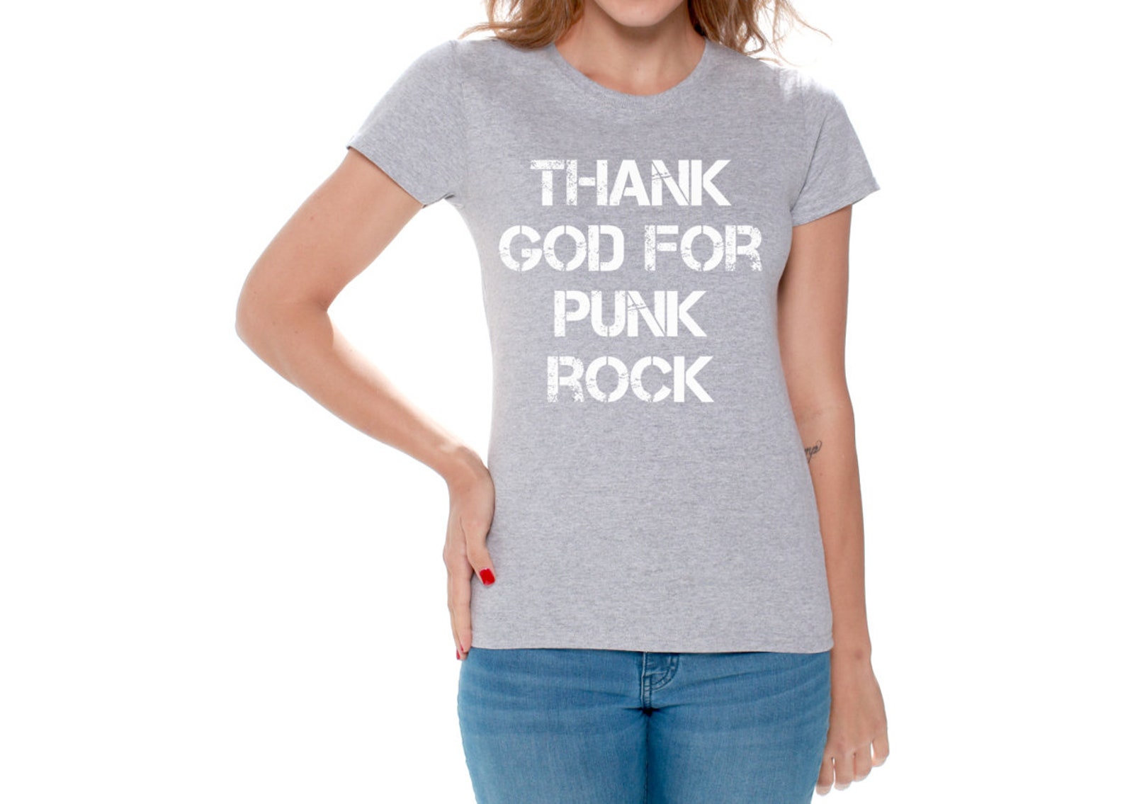 Thank God for Punk Rock T Shirt. Shirts for Women. Christian | Etsy