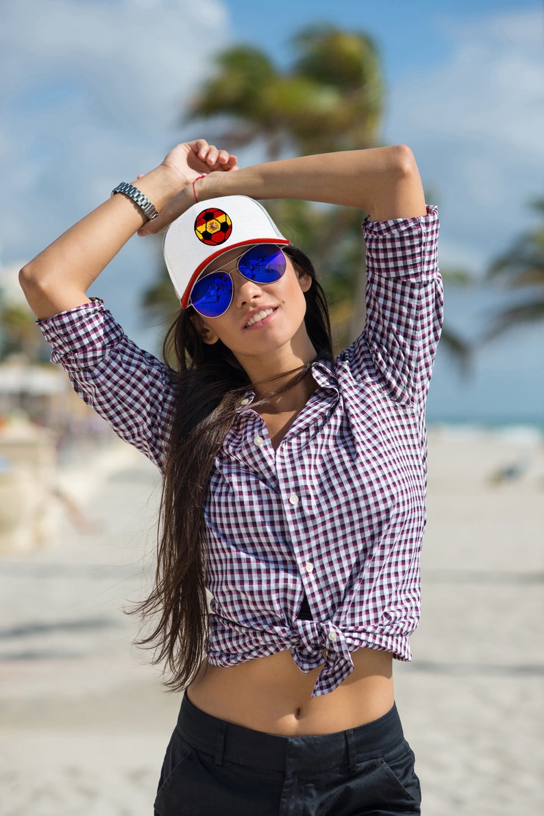 Spain Soccer Ball Hat Spain Soccer 2018 Trucker Hat Gifts From Spain ...