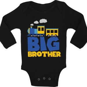 Big Brother Train Bodysuit Big Bro Baby Announcement Romper - Etsy