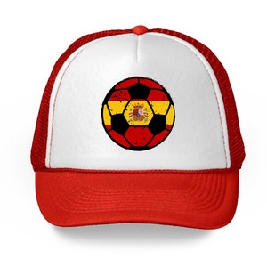 Spain Soccer Ball Hat Spain Soccer 2018 Trucker Hat Gifts From Spain ...