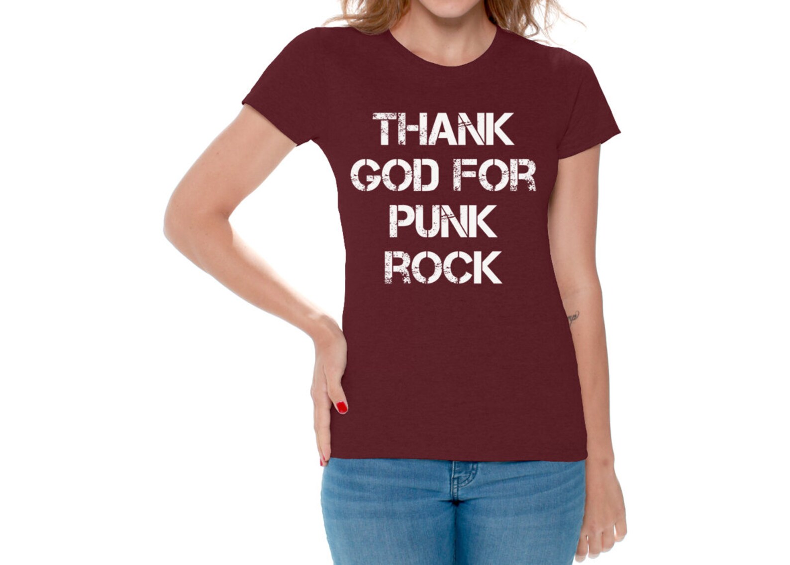 Thank God for Punk Rock T Shirt. Shirts for Women. Christian | Etsy