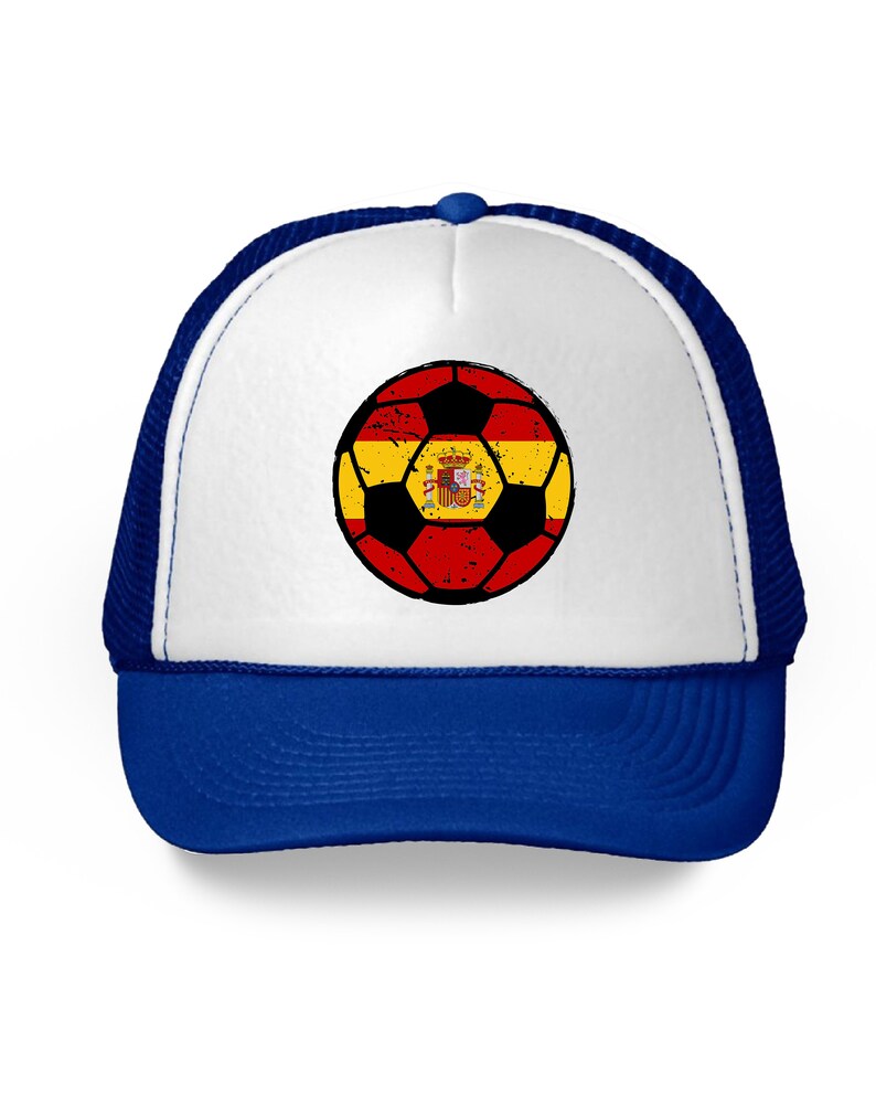 Spain Soccer Ball Hat Spain Soccer 2018 Trucker Hat Gifts From Spain ...