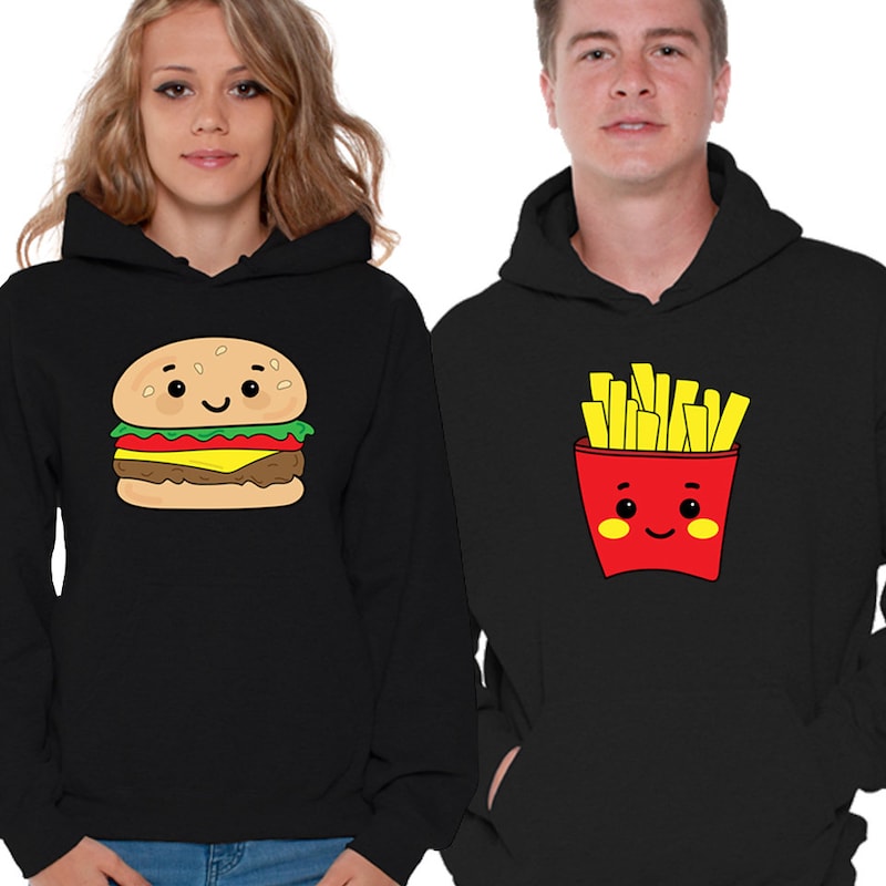 Burger Pommes Pullover Kinder