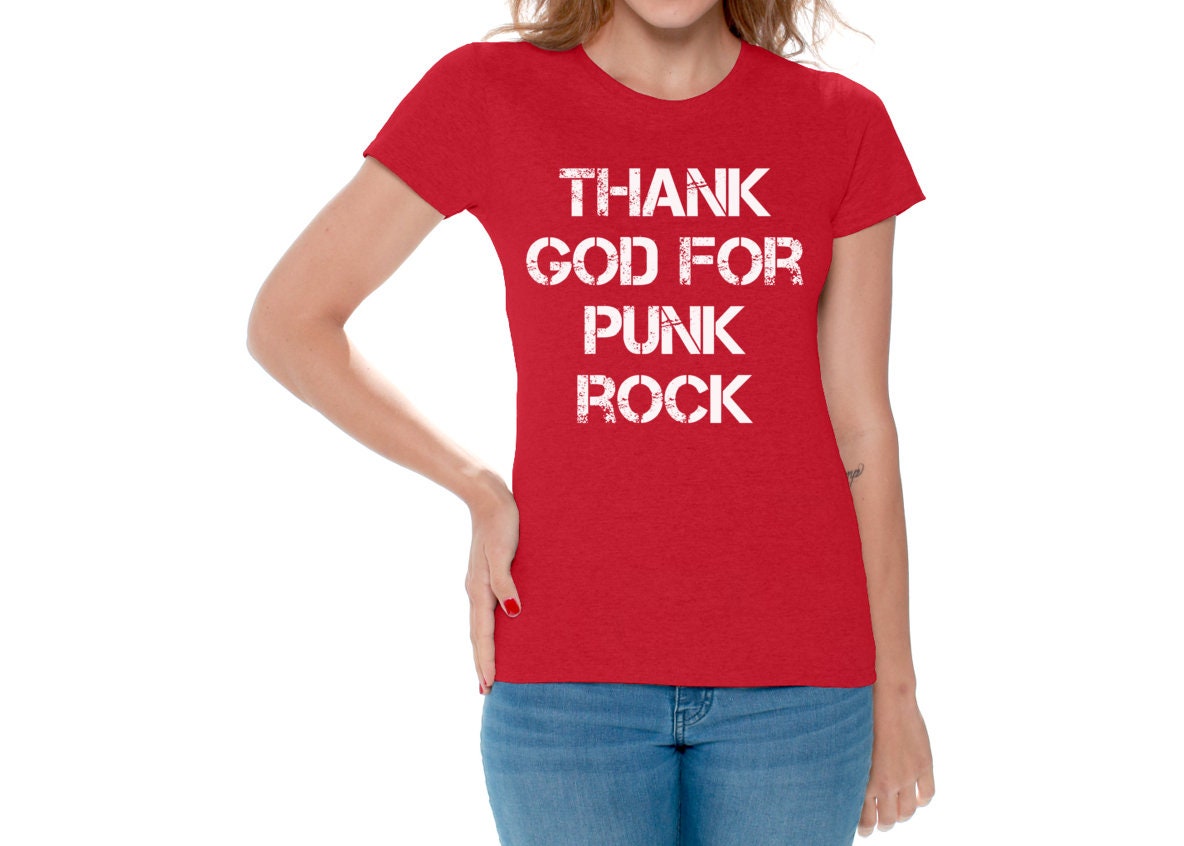 Thank God for Punk Rock T Shirt. Shirts for Women. Christian | Etsy