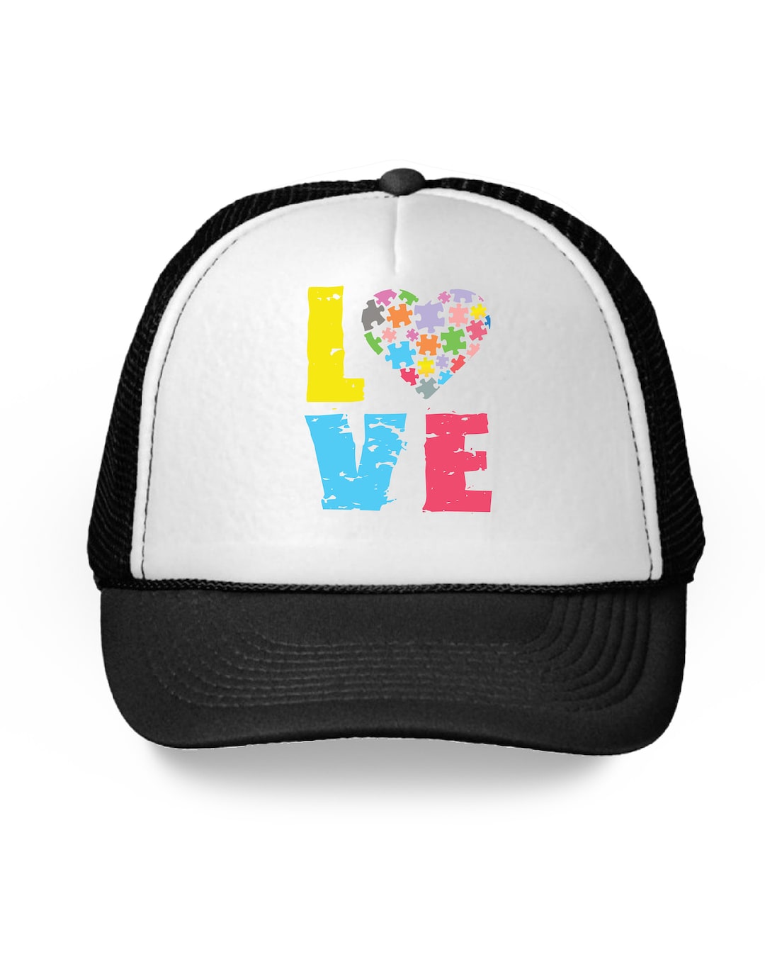 Love Autism Hat Love Autism Puzzle Hat for Men and Women Autism ...