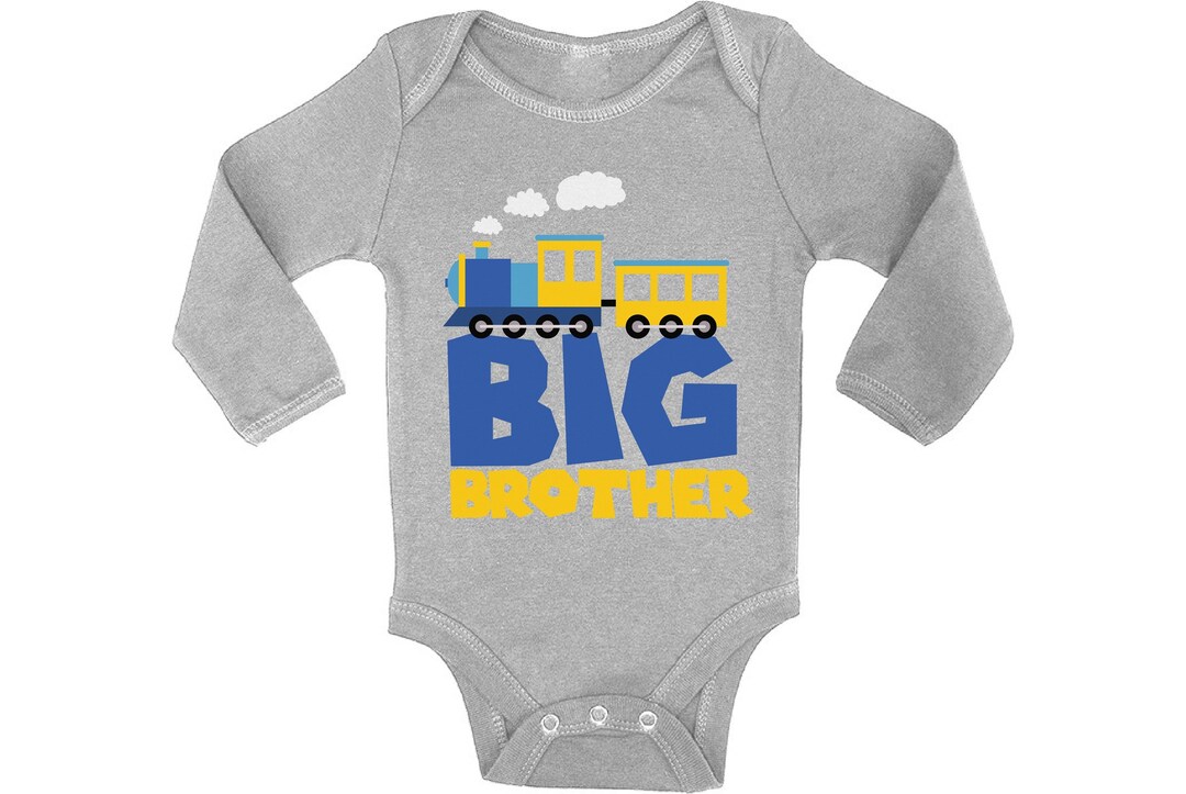 Big Brother Train Bodysuit Big Bro Baby Announcement Romper - Etsy