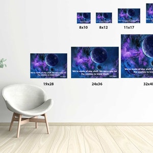 Astronomy Poster Universe Picture Wall Art Gifts for Astronomy Lovers ...