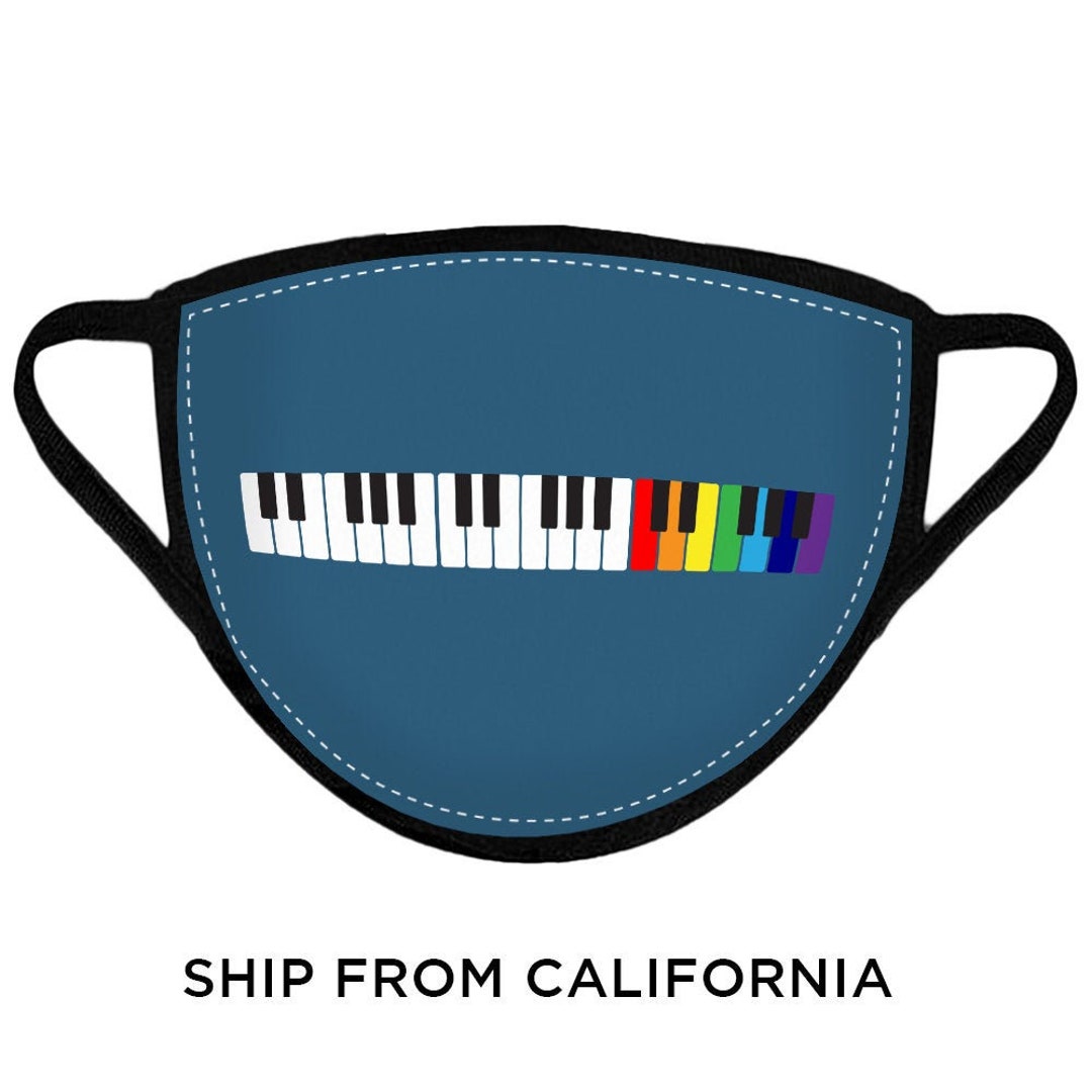 Piano Teeth Face Mask Cute Teeth Face Mask Piano Key Kawaii - Etsy