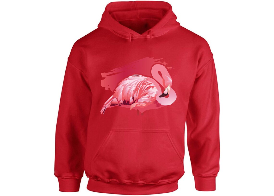 Flamingo Hooded Sweatshirt. Pink Flamingo Hoodie. Flamingo Gifts ...
