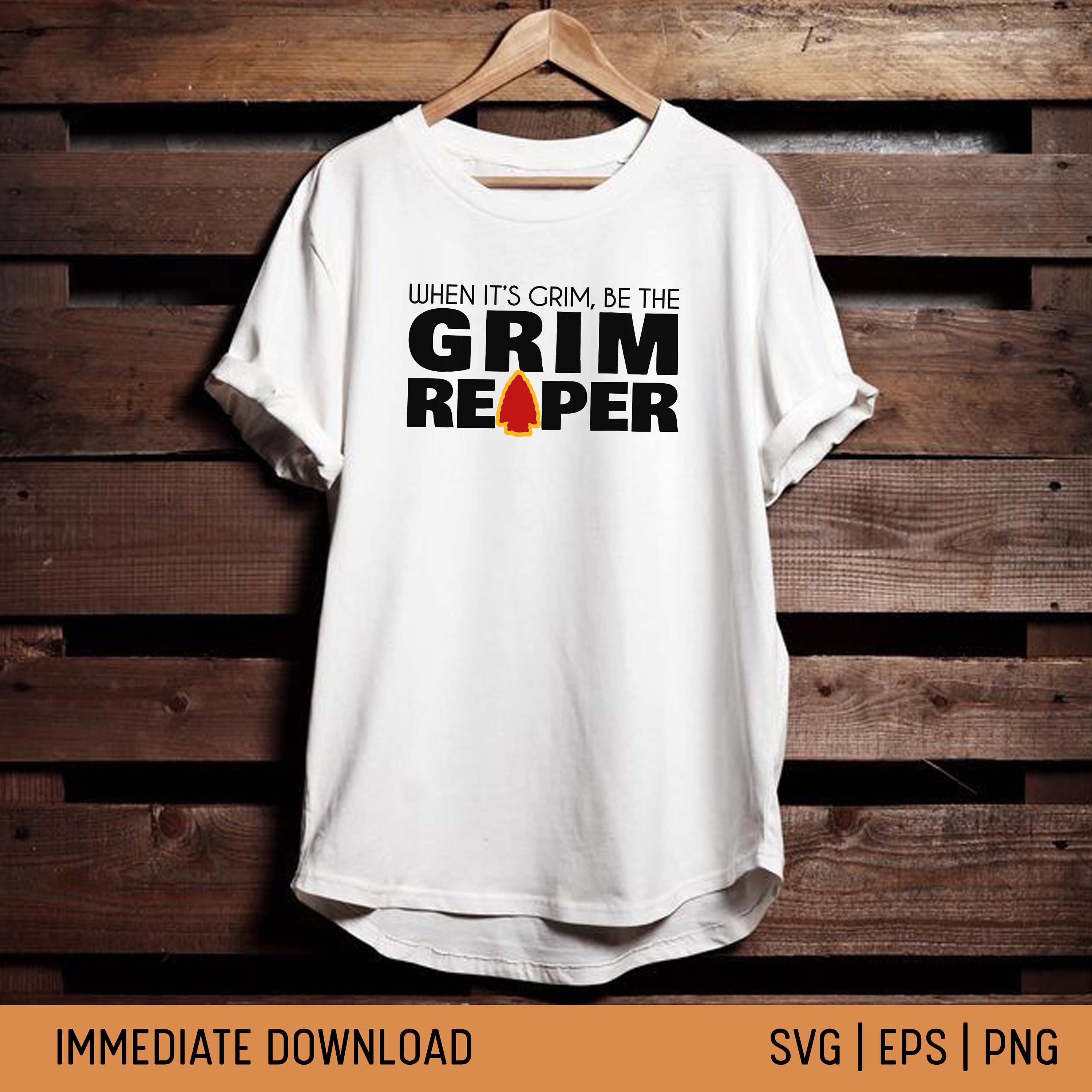 Grim Reaper SVG KC Chiefs Sublimation Kansas City Red - Etsy