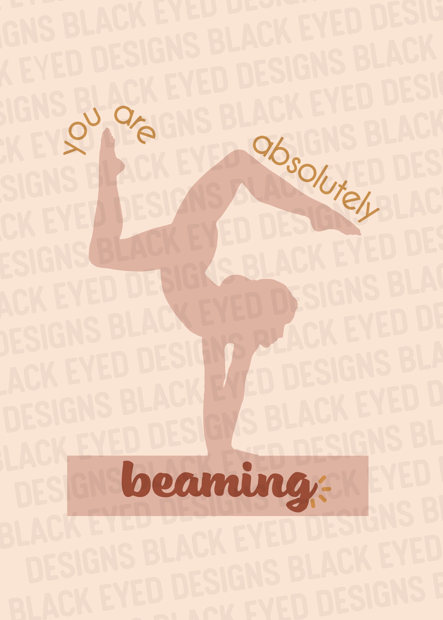 Gymnastics Wall Print Art Poster Gymnast Balance Beam JPG Digital File ...