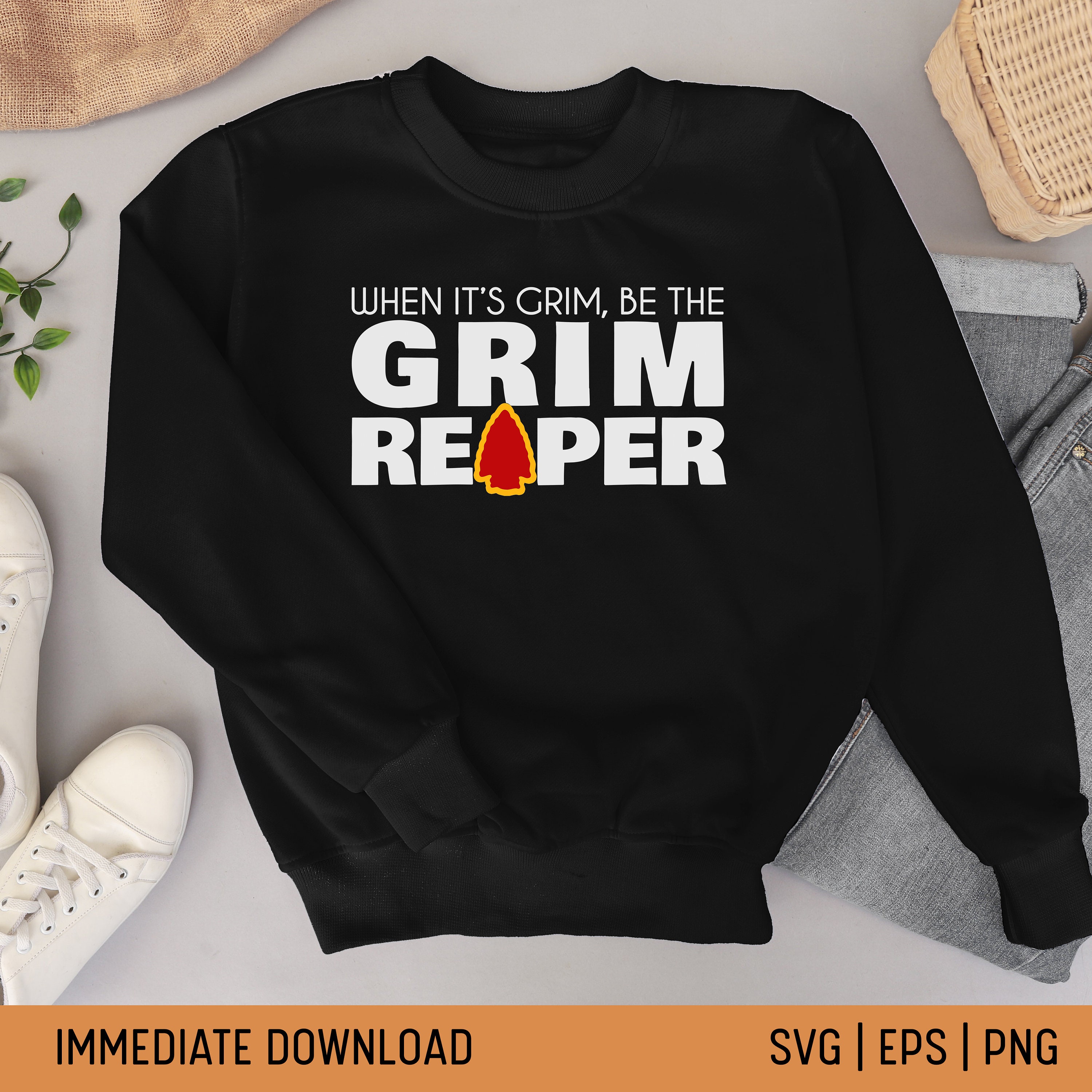 Grim Reaper SVG | KC Chiefs Sublimation | Kansas City Red Friday ...