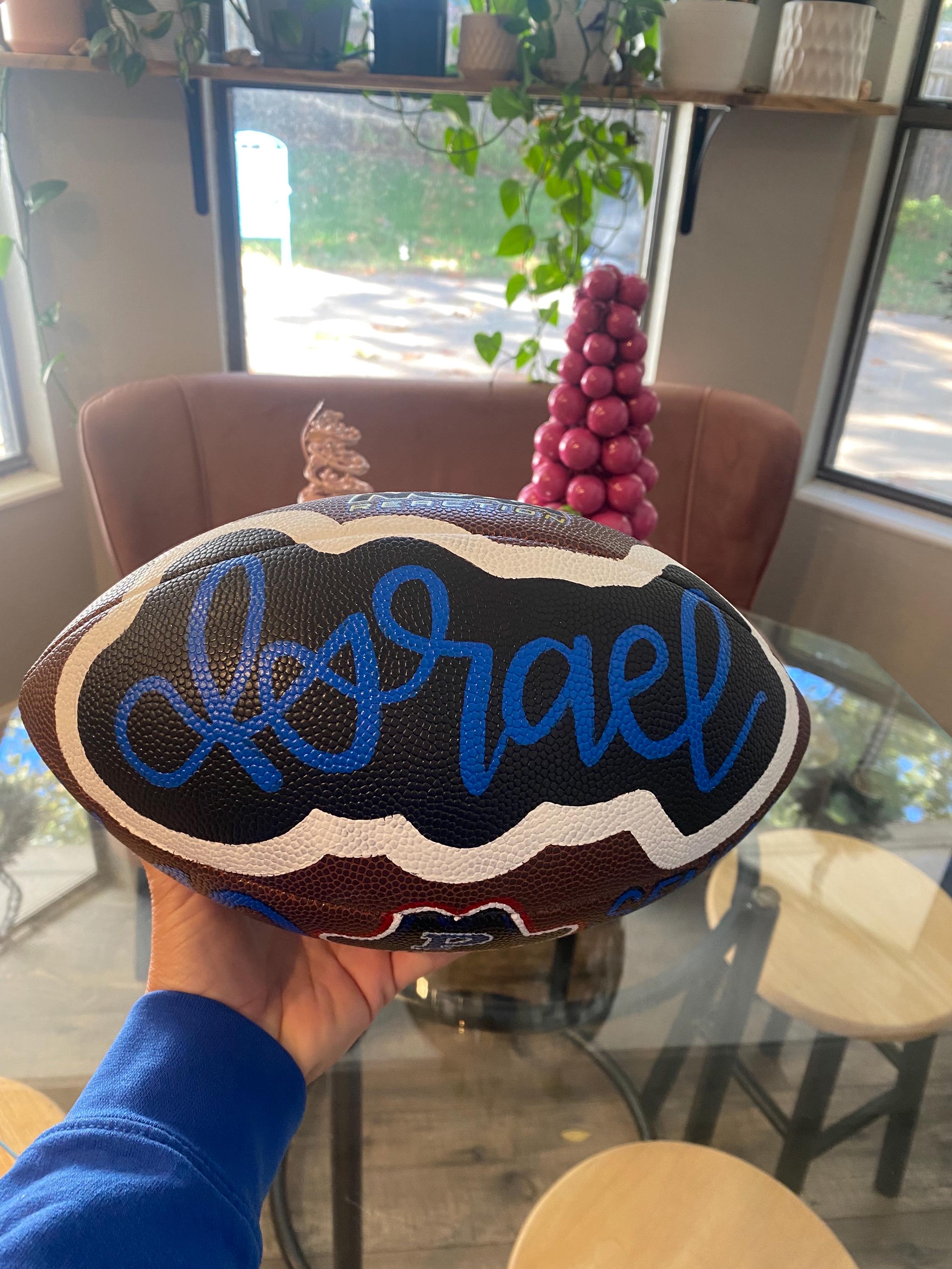 Custom, Hand Painted, Personalized Football, Sports Memorabilia, Sports ...