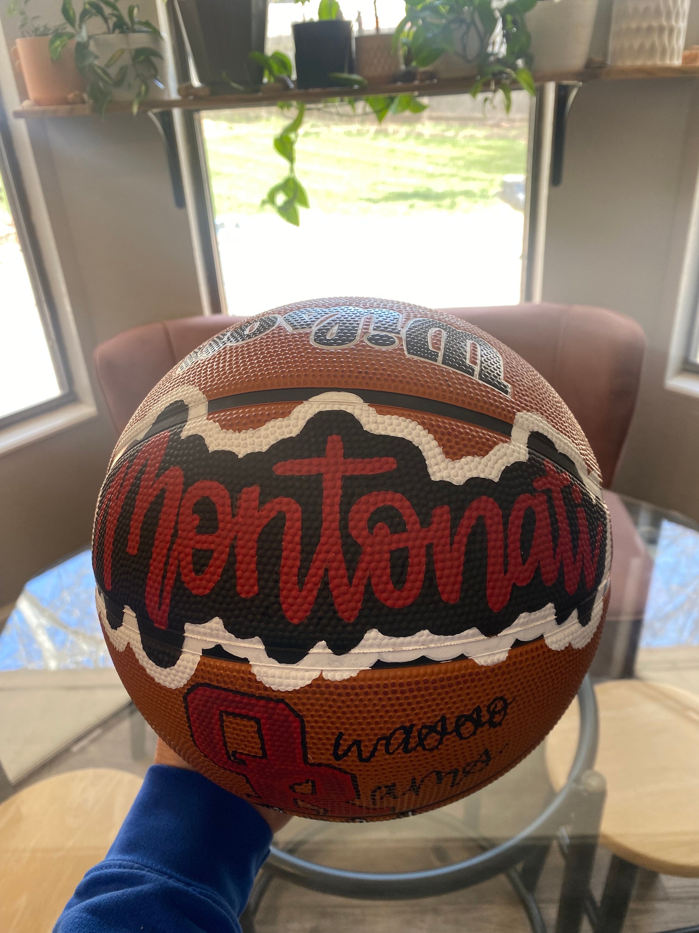 Custom, Hand Painted, Personalized Basketball, Sport Memorabilia ...