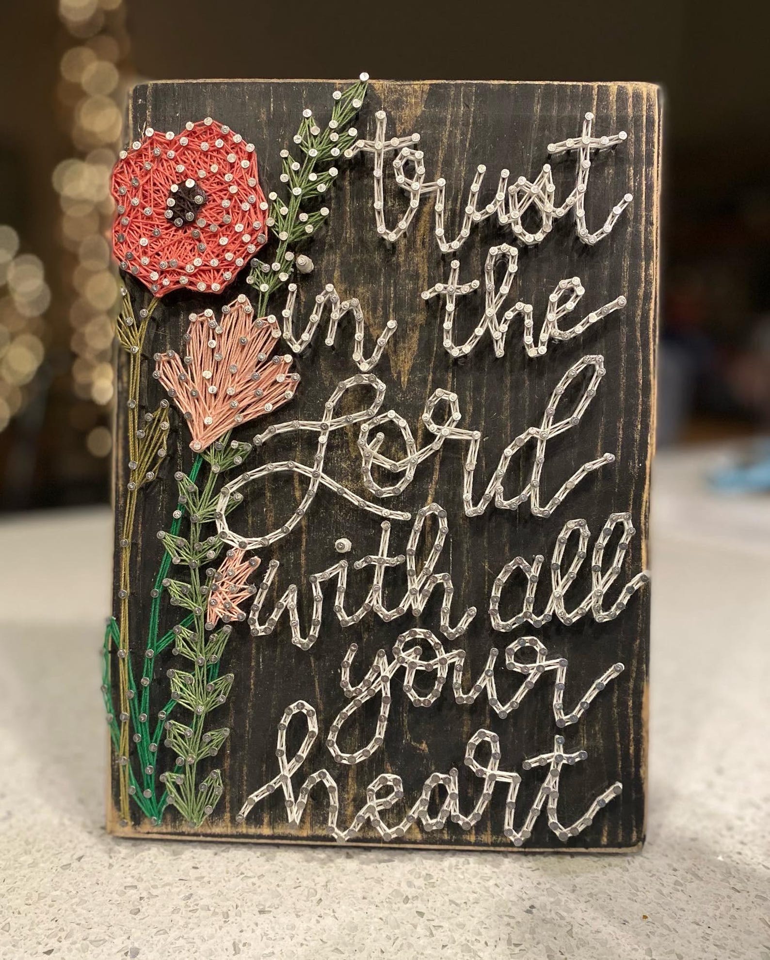 Custom String Art Sign, Baby Name, Nursery Decor, Wedding Gift, Realtor ...