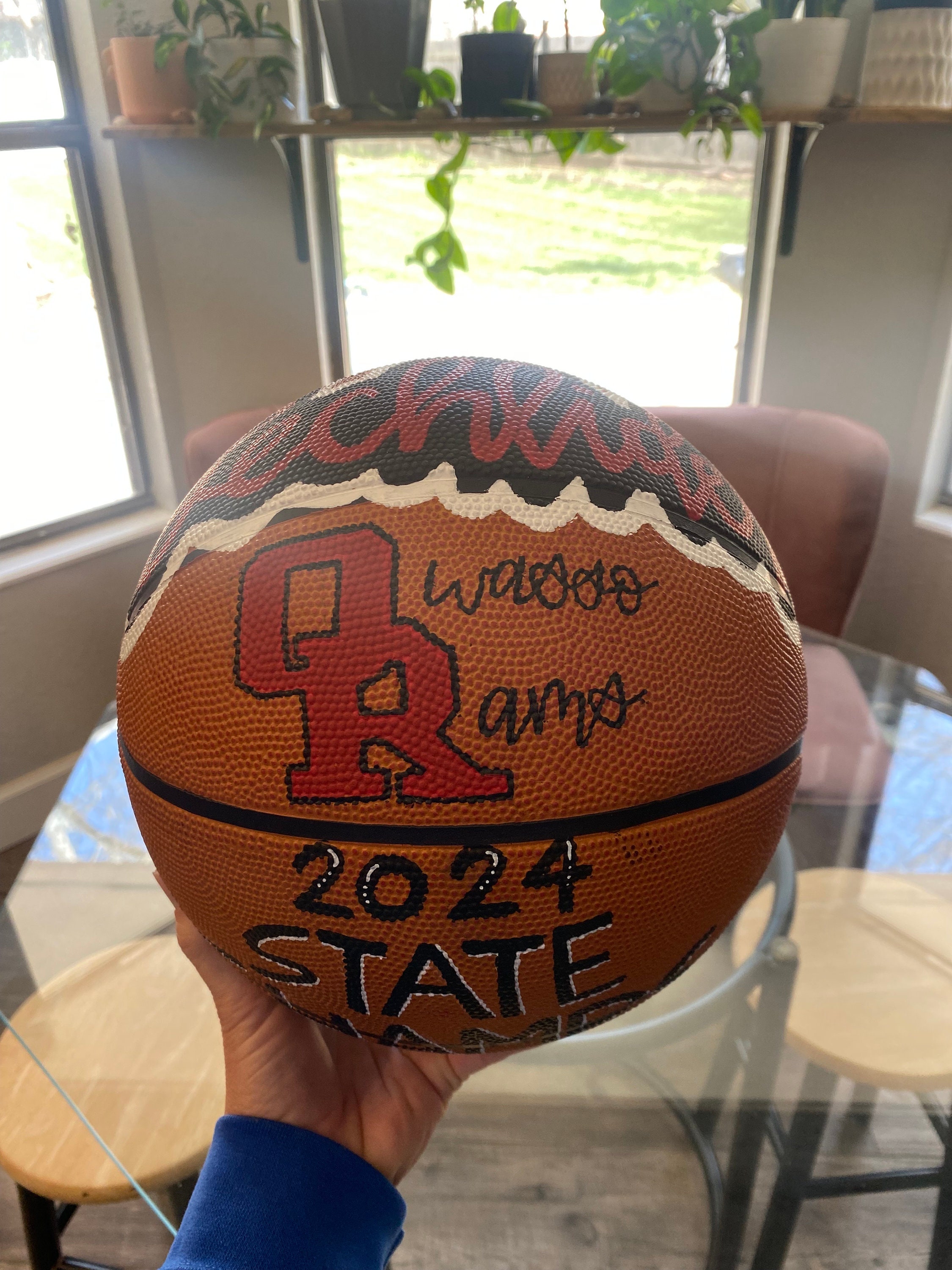 Custom, Hand Painted, Personalized Basketball, Sport Memorabilia ...