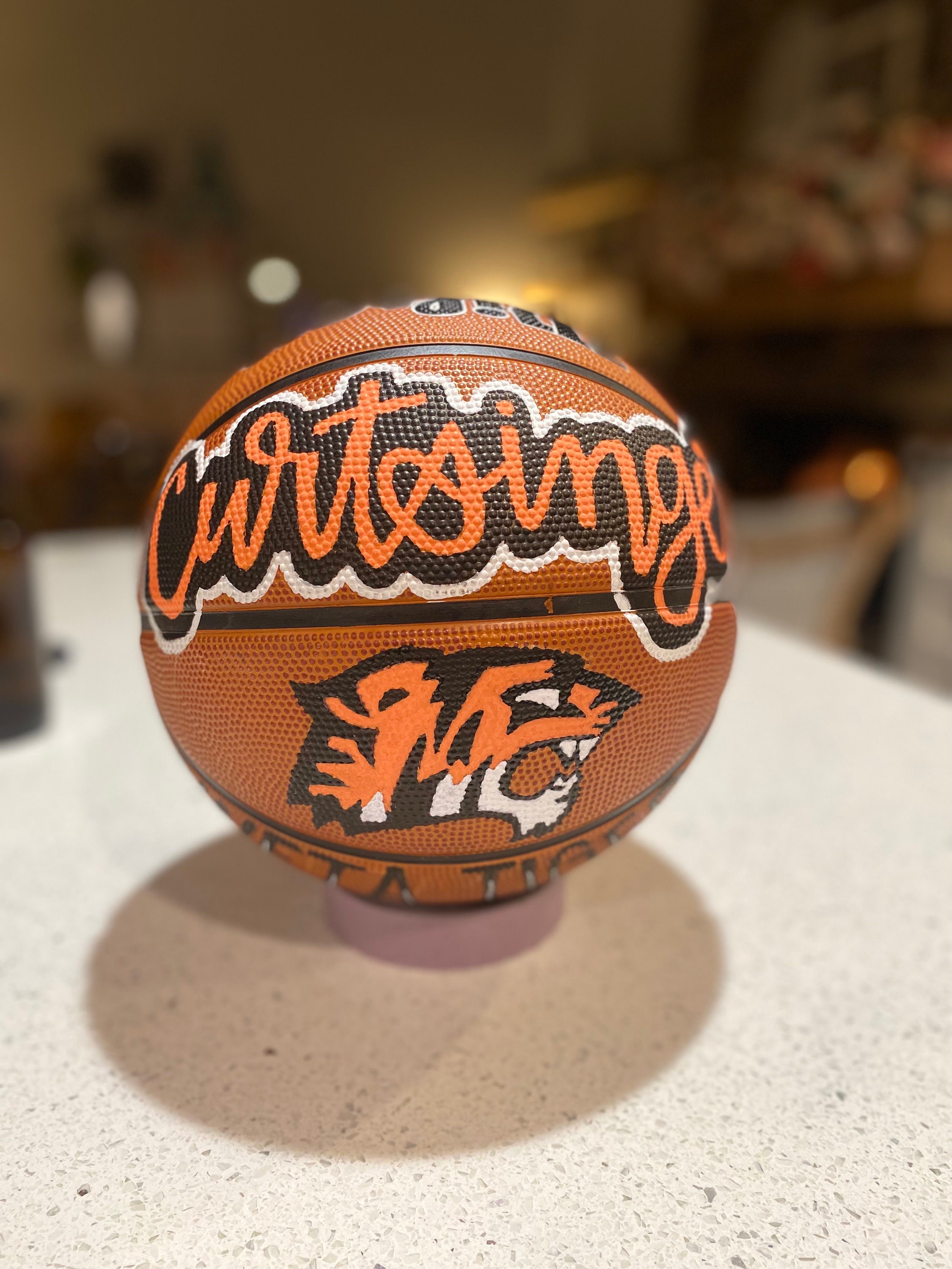 Custom, Hand Painted, Personalized Basketball, Sport Memorabilia ...