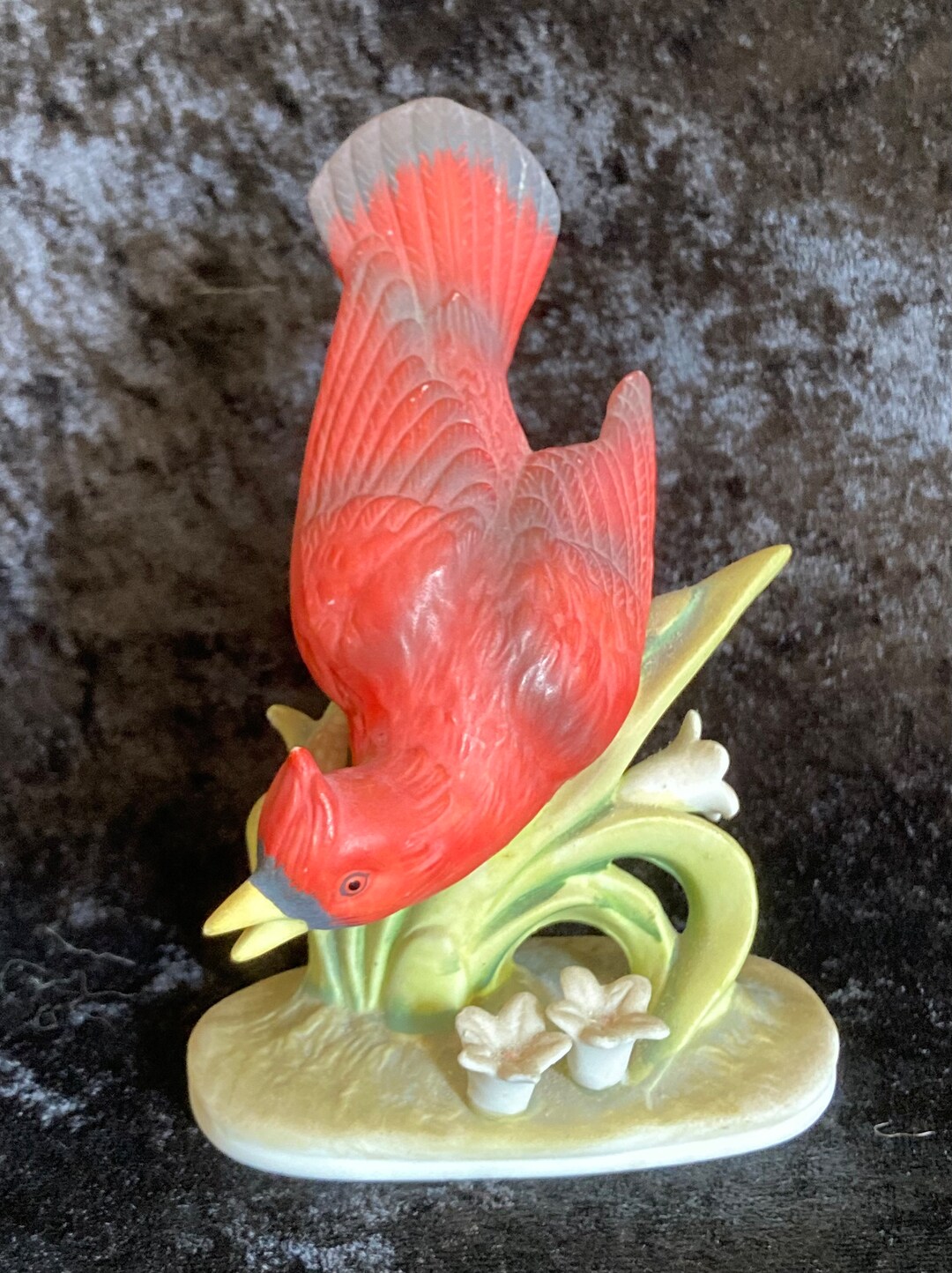 Vintage 1960s Lefton China Hand Painted Cardinal Head Down KW 464 ...