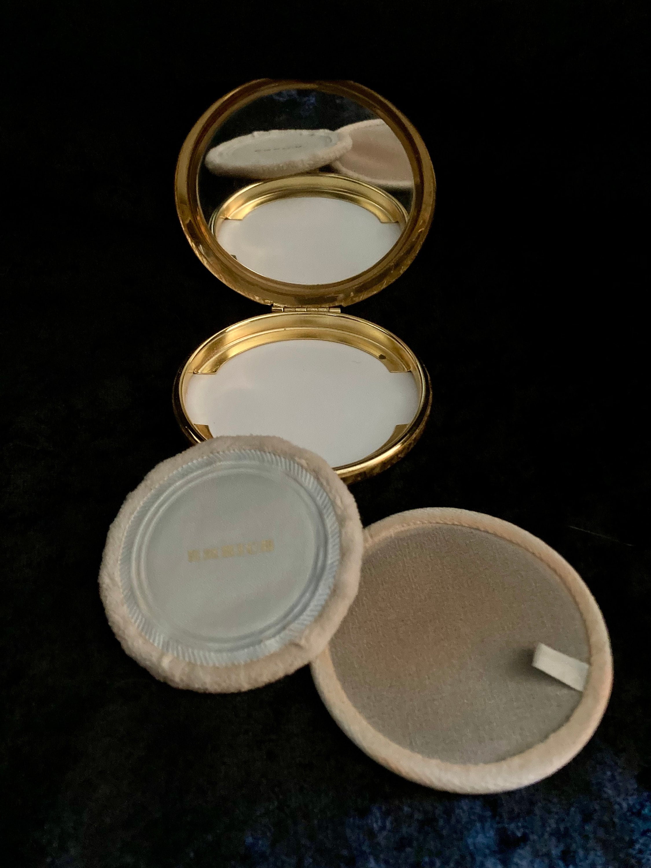 Vintage 1950s Emrich Gold Powder Compact - Etsy