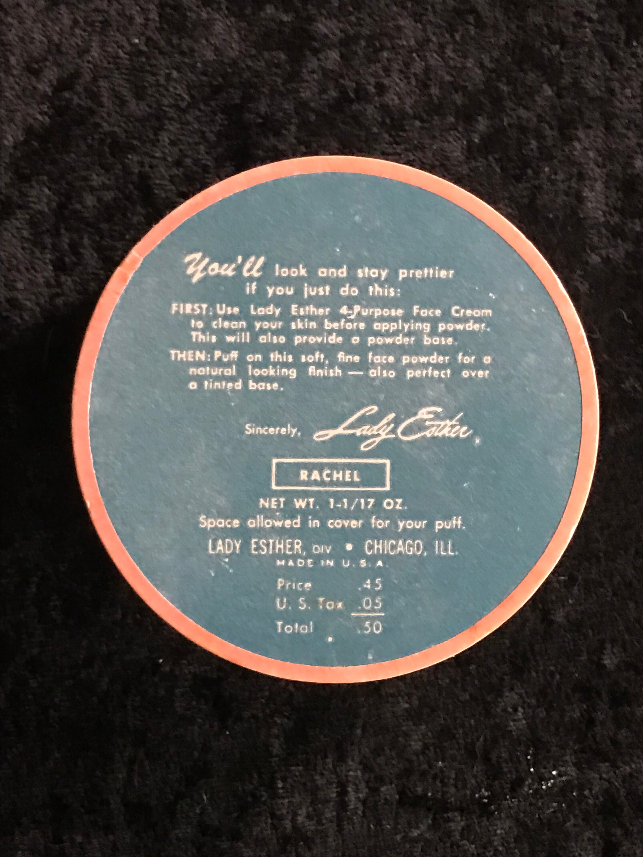 Vintage 1930s Lady Esther Rachel Face Powder - Etsy