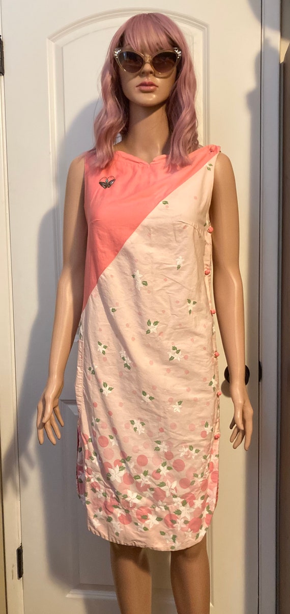 Vintage 1960s Ross Sutherland Honolulu Pink Summer Dr… - Gem