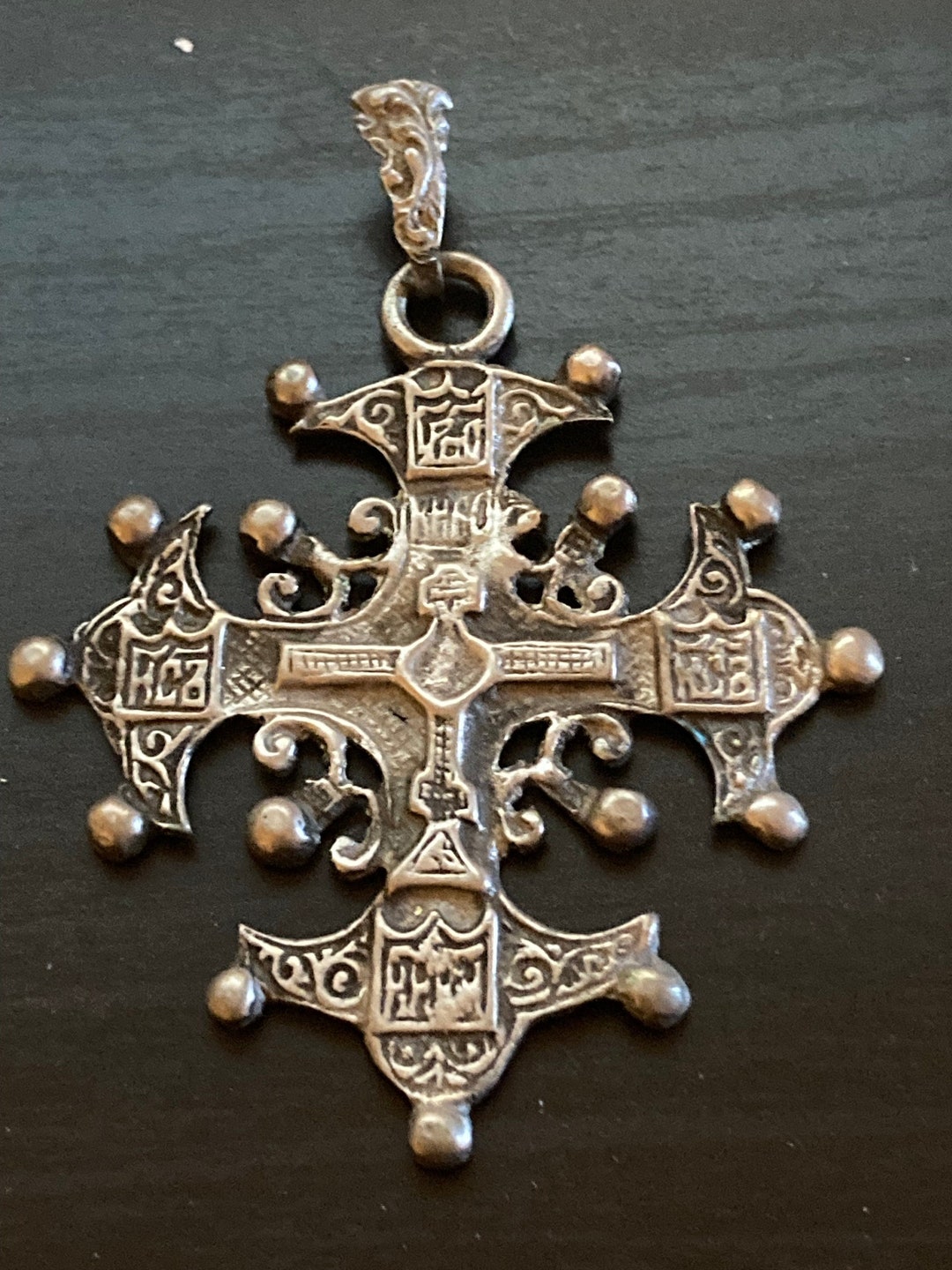 Vintage 1930s Peruzzi 800 Silver Cross Unsigned - Etsy