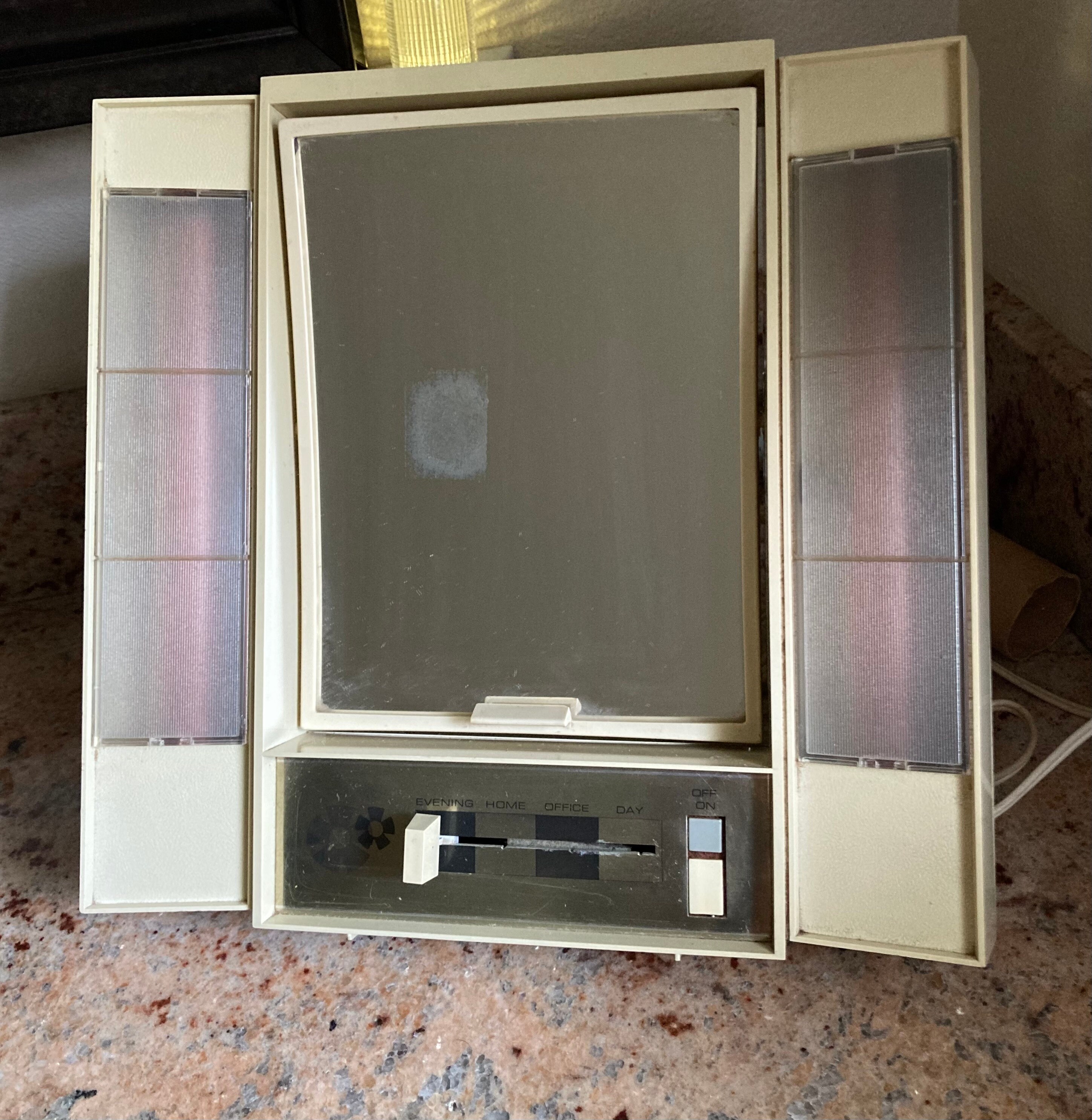 Vintage 1970s Sears & Roebuck Light up Make-up Vanity Mirror Model 344. ...